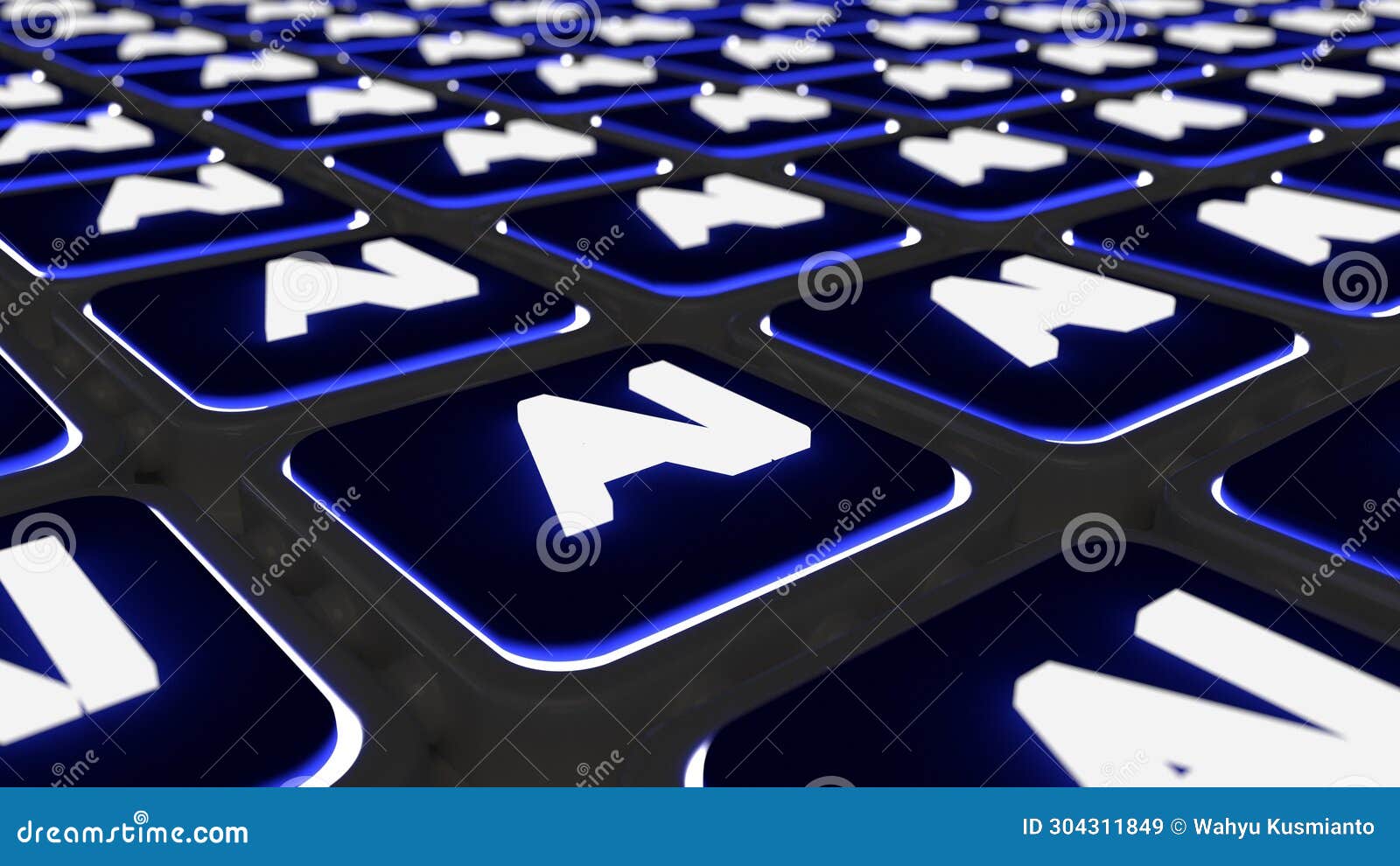 3d Rendering AI Chip Lightning on Dark, Modern Background High ...