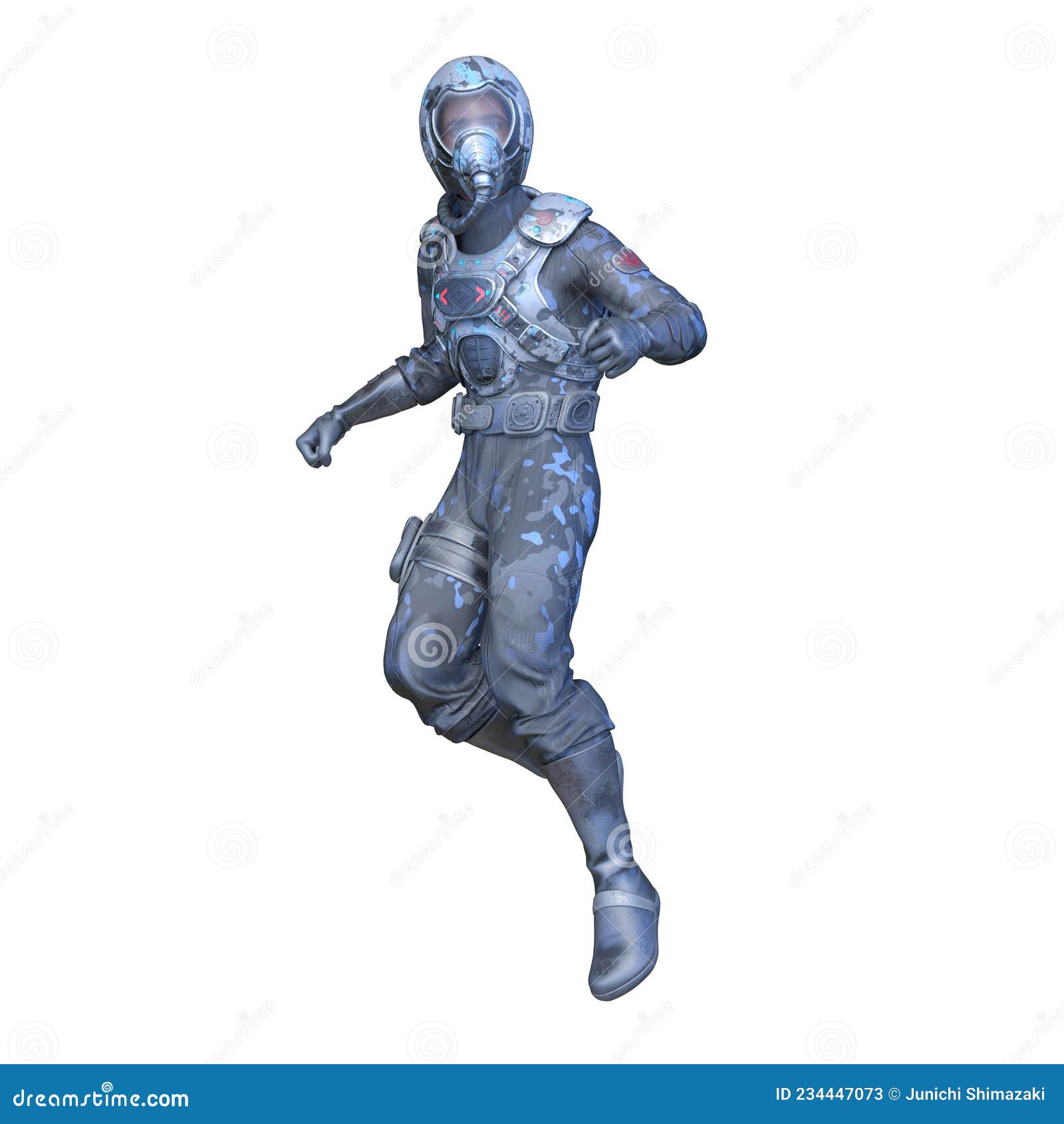 3D Rendering of an Air Force Man Stock Illustration - Illustration of ...