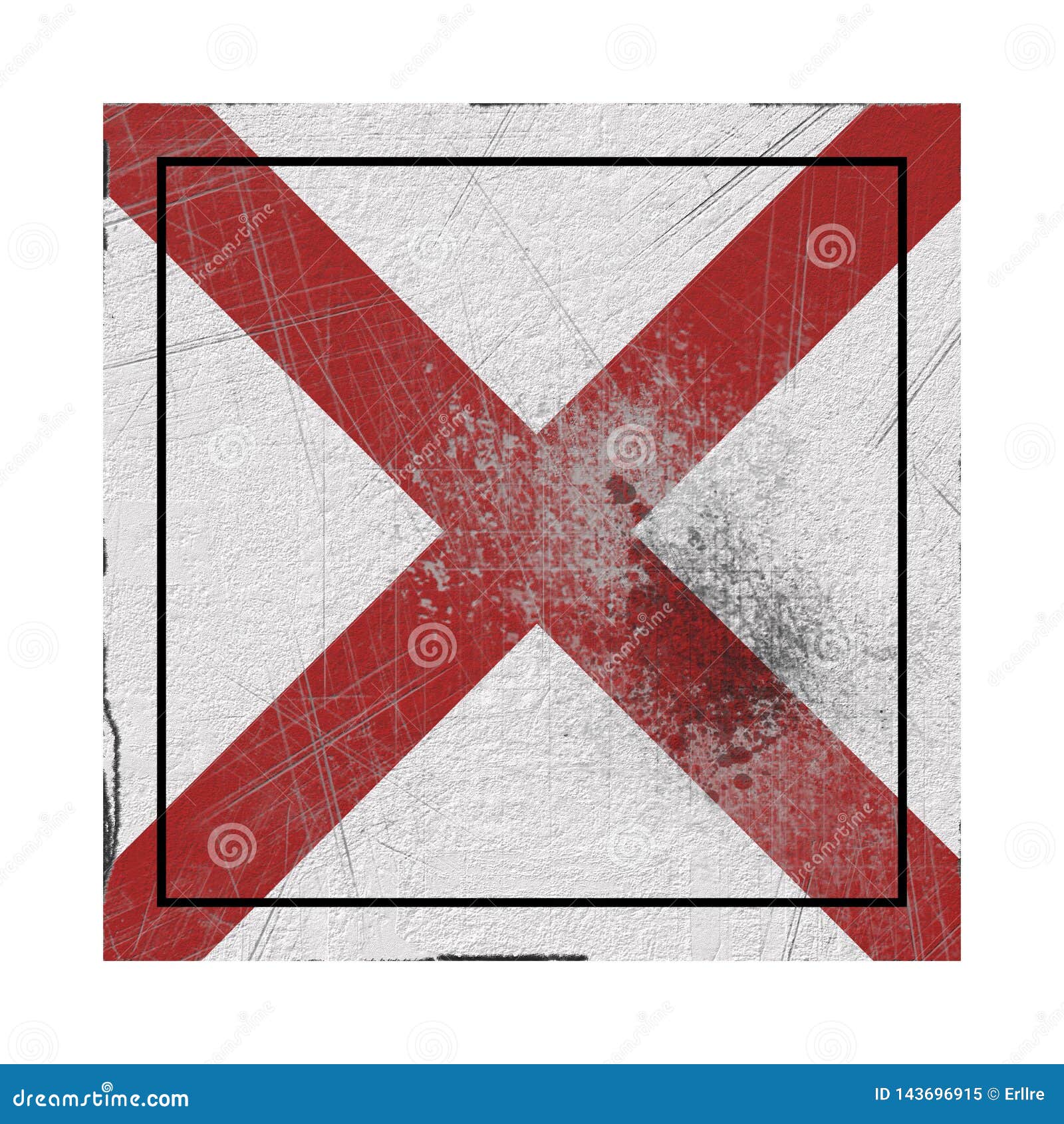 Old Alabama State flag stock illustration. Illustration of state ...
