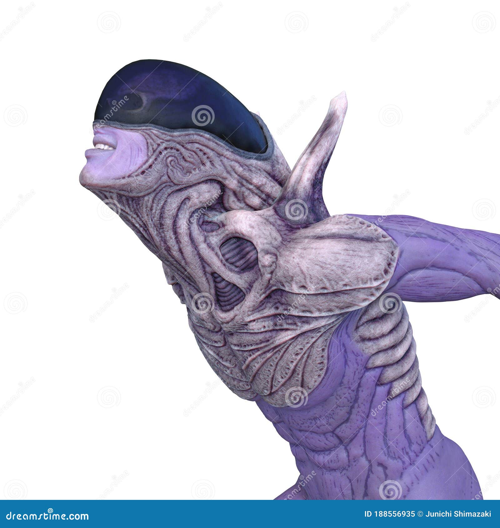 3D Rendering of Alien Monster Stock Illustration - Illustration of ...