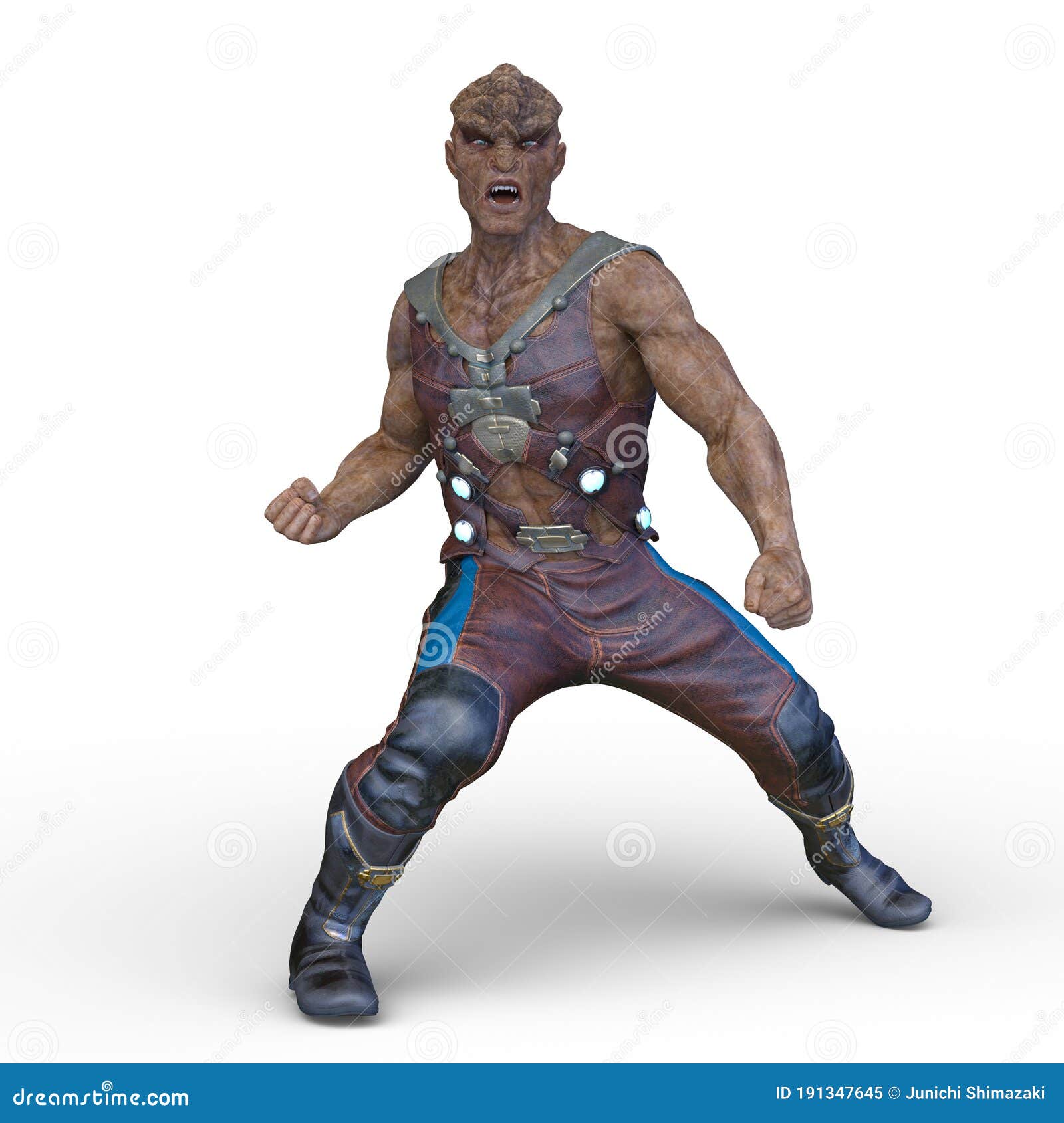 3D Rendering of Alien Monster Stock Illustration - Illustration of ...