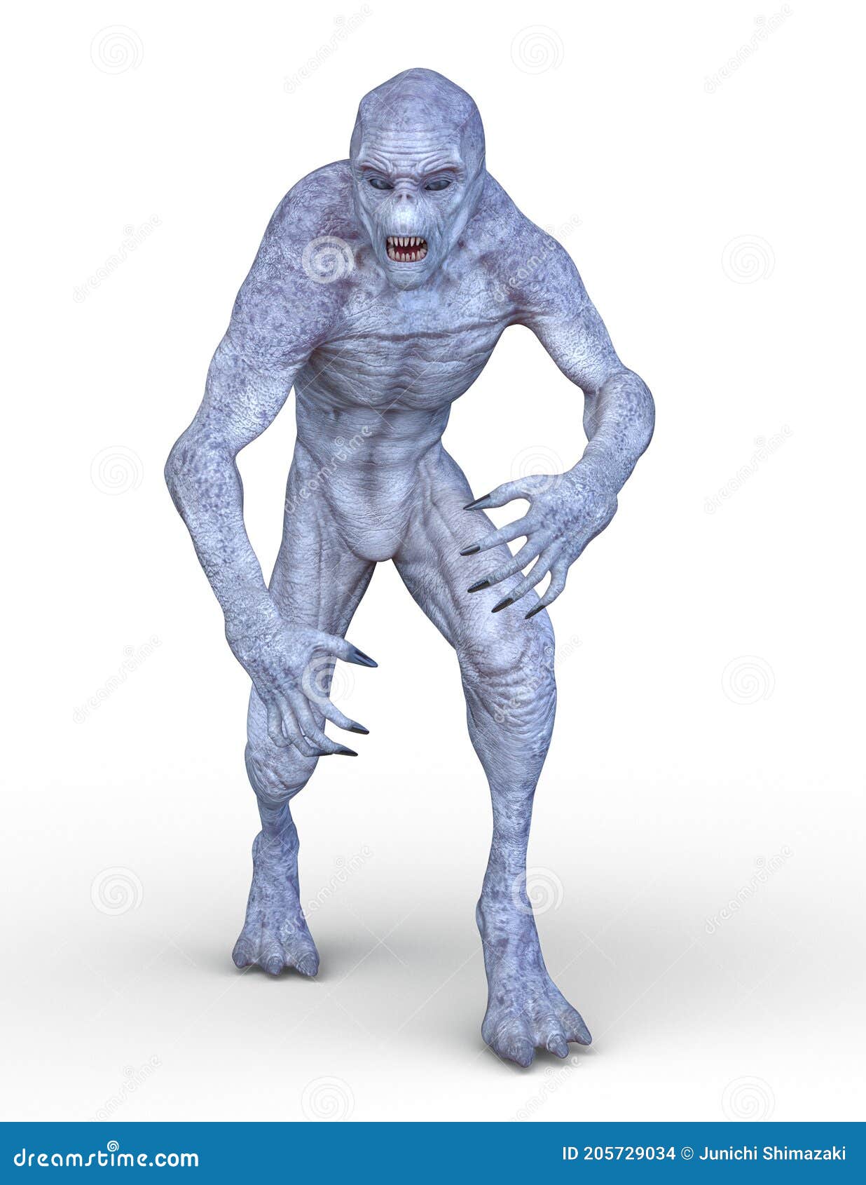 3D Rendering of Alien Monster Stock Illustration - Illustration of ...