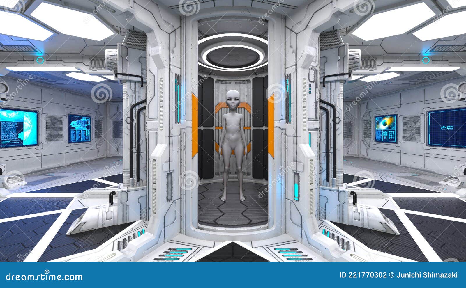 3D Rendering of Alien Monster Stock Illustration - Illustration of game ...