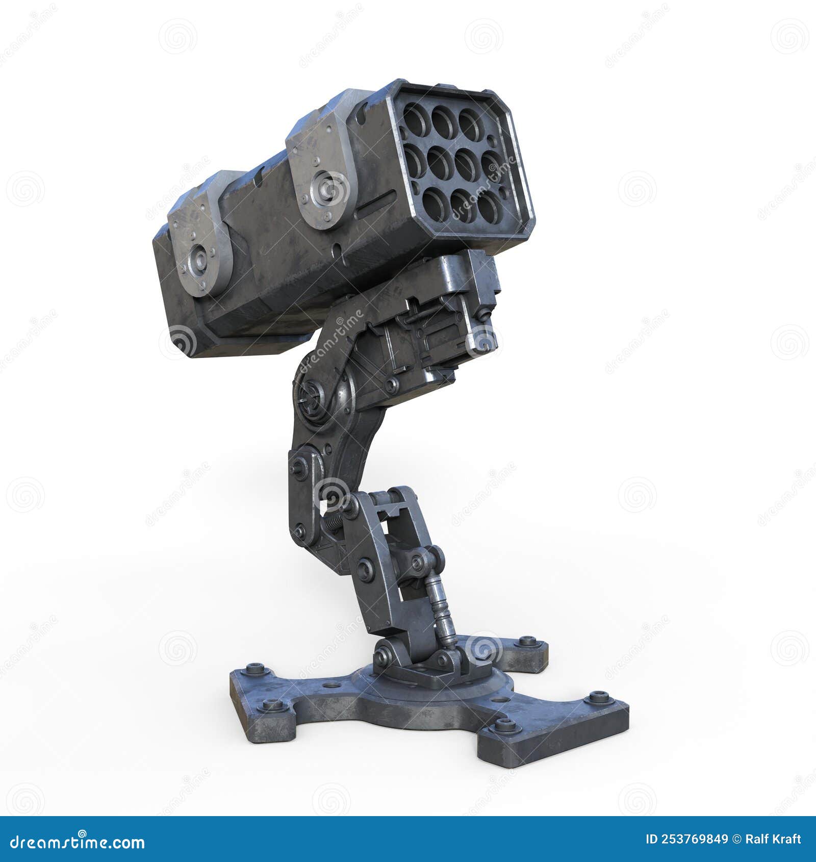 3D-illustration of an Alien Science Fiction Starship Weapon Stock ...