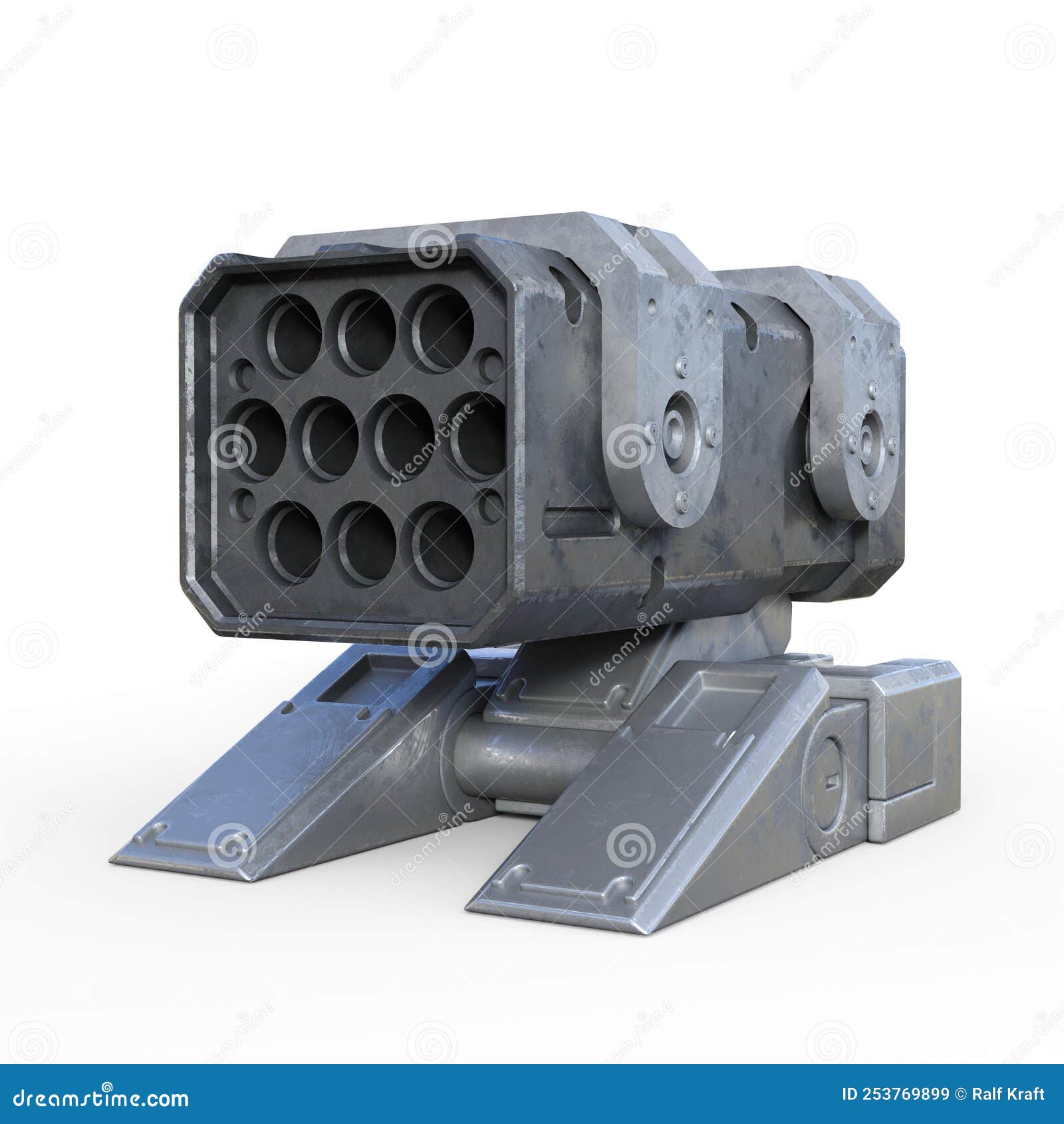 3D-illustration of an Alien Science Fiction Starship Weapon Stock ...