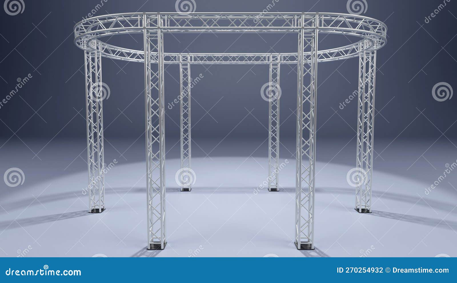 Aluminum Truss Beam With Rectangular Frame Isolated On Transparent ...