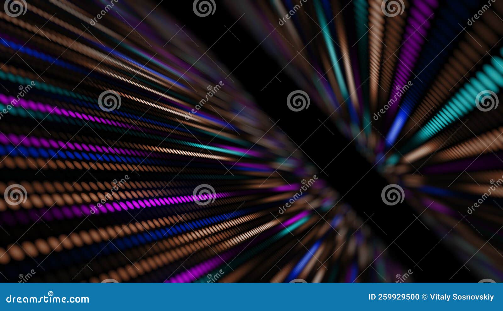 3D Rendering Amazing Bright Neon Background of Round Lights Stock ...