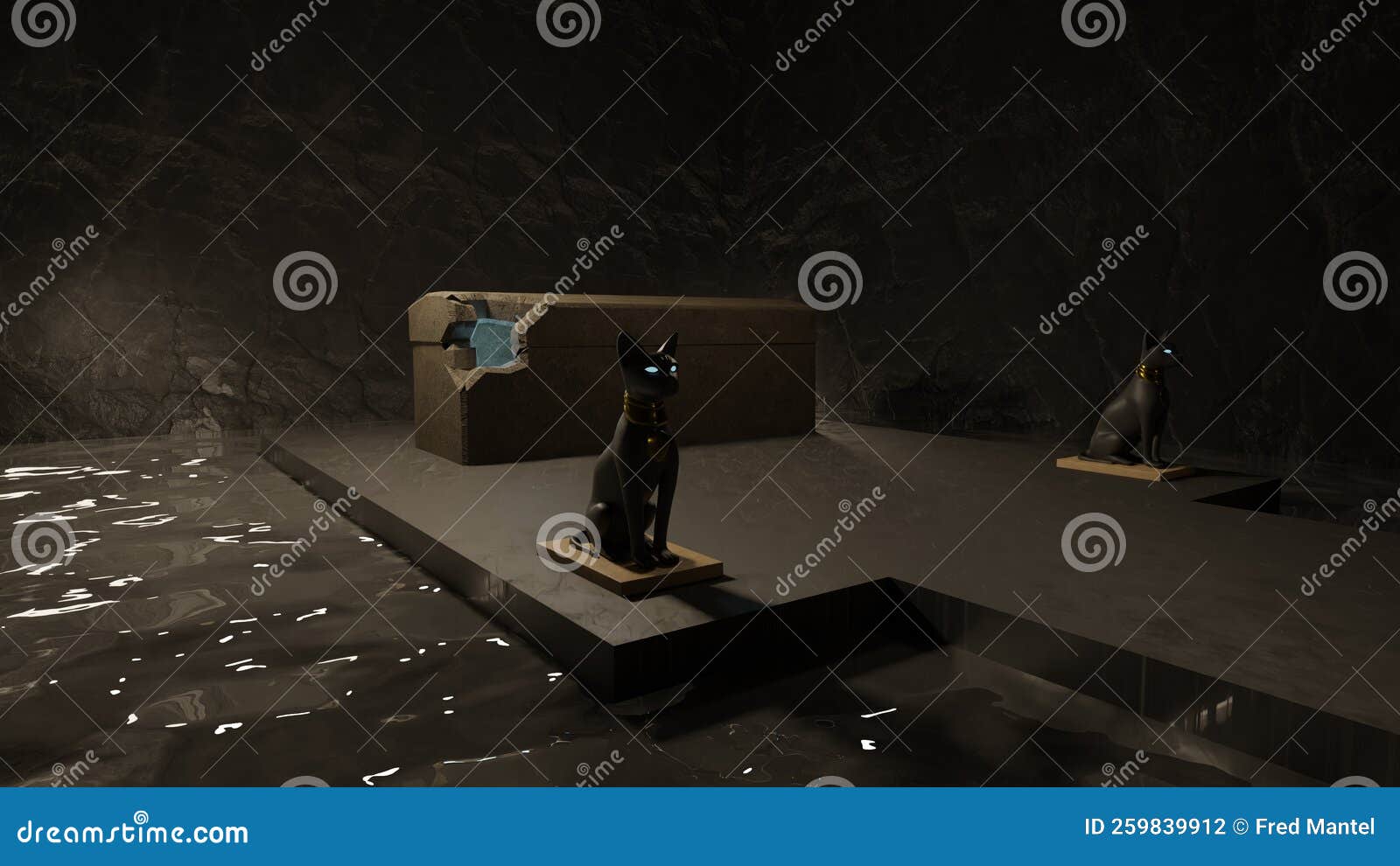 Ancient Tomb in Egypt Temple Stock Illustration - Illustration of giza ...
