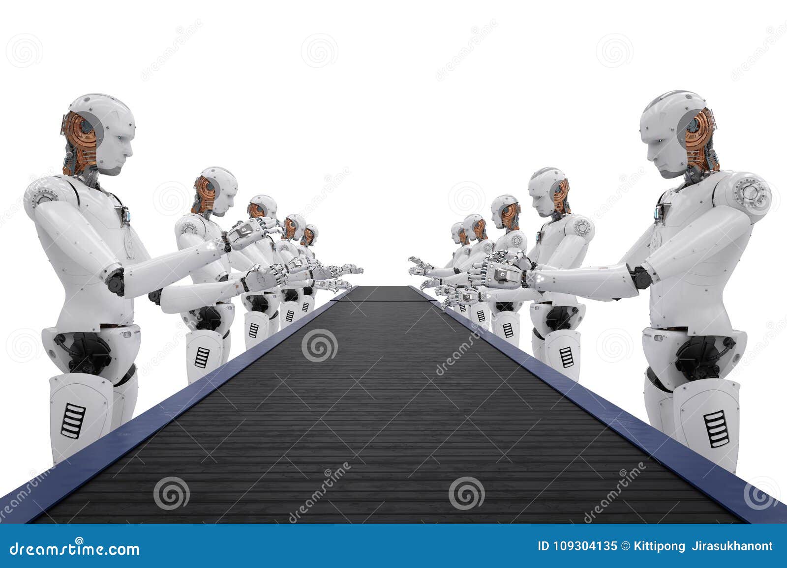 Robot assemble line stock image. Image of conveyor, cybernetic - 109304135