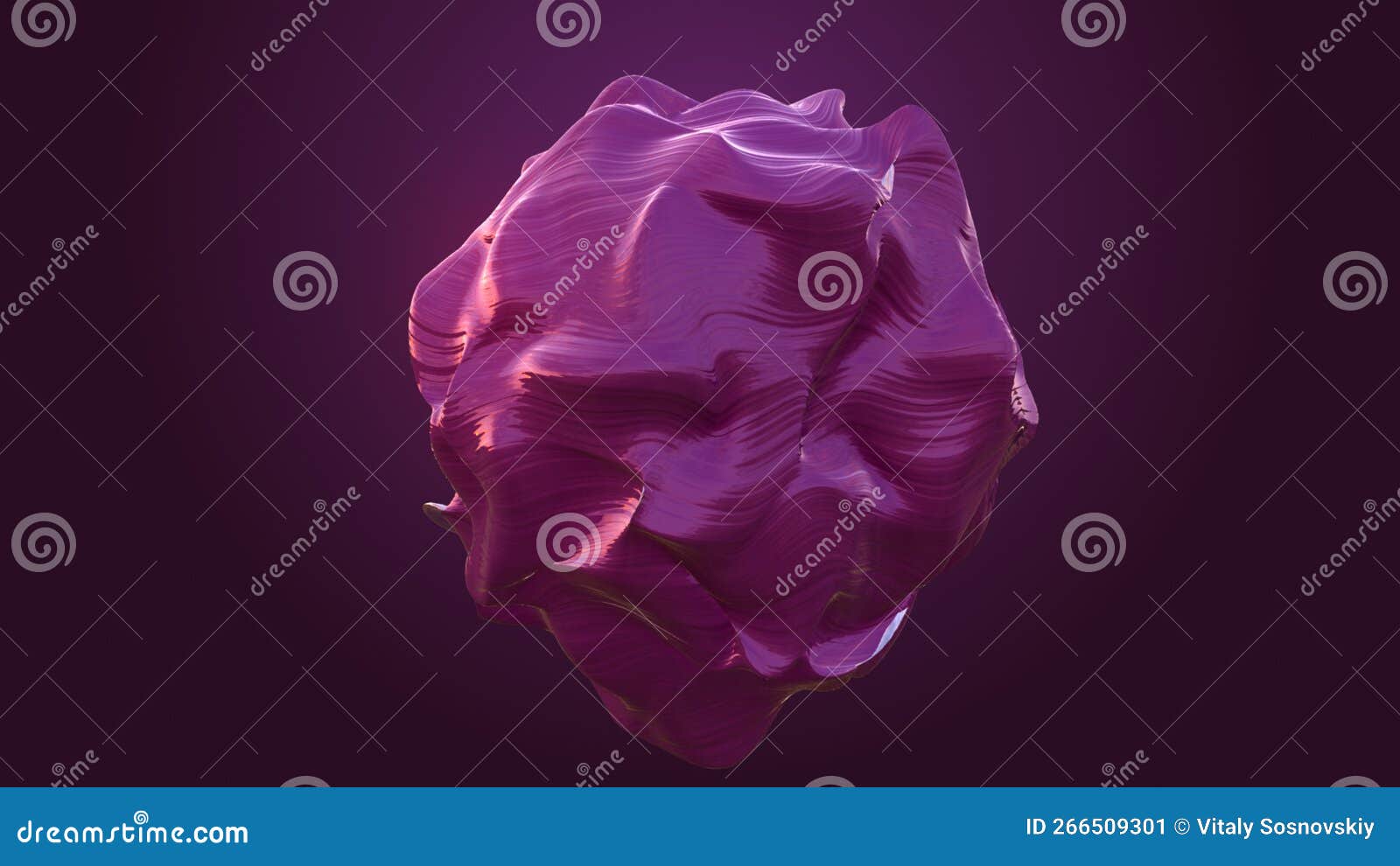 3D Rendering Anisotropic Stone Morphing. Waves Of Deformation On The ...