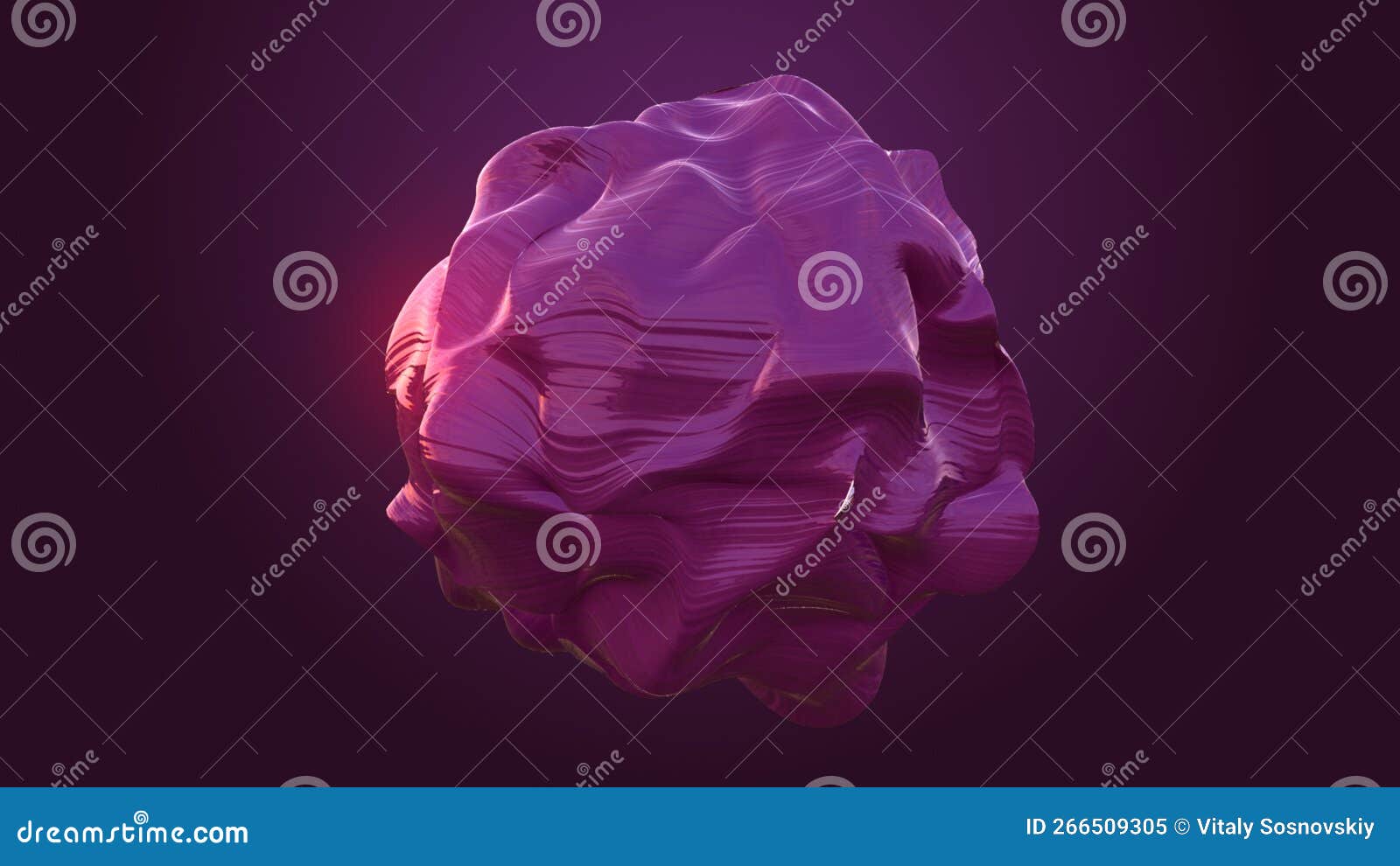 3D Rendering Anisotropic Stone Morphing. Waves Of Deformation On The ...