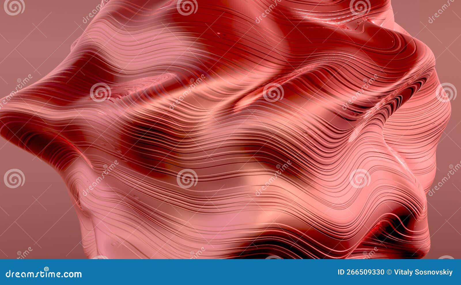 3D Rendering Anisotropic Stone Morphing. Waves Of Deformation On The ...