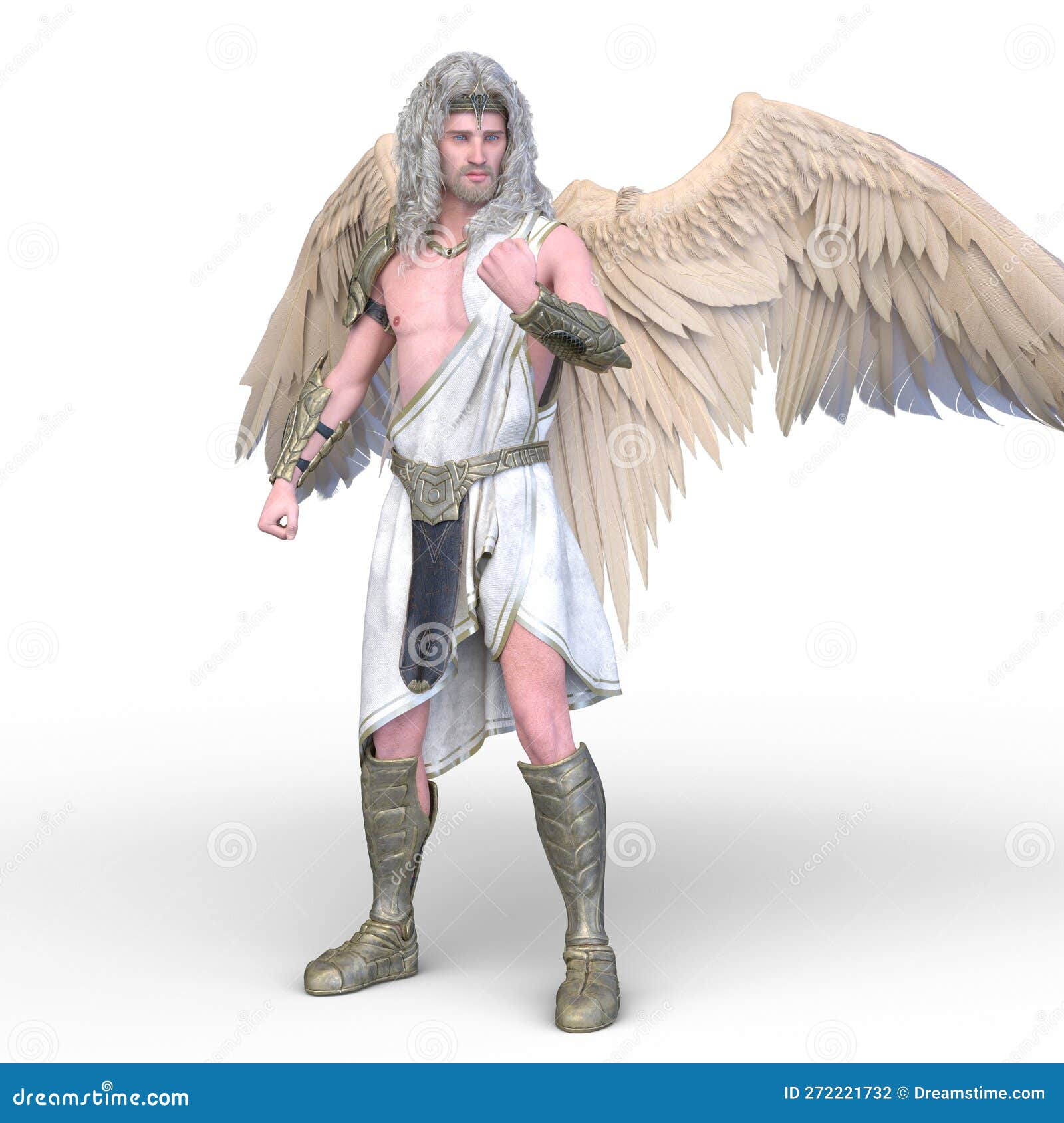 3D Rendering of an Archangel Stock Illustration - Illustration of ...