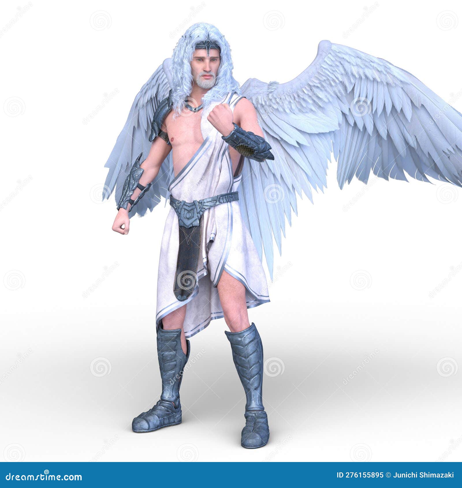 3D Rendering of an Archangel Stock Illustration - Illustration of ...