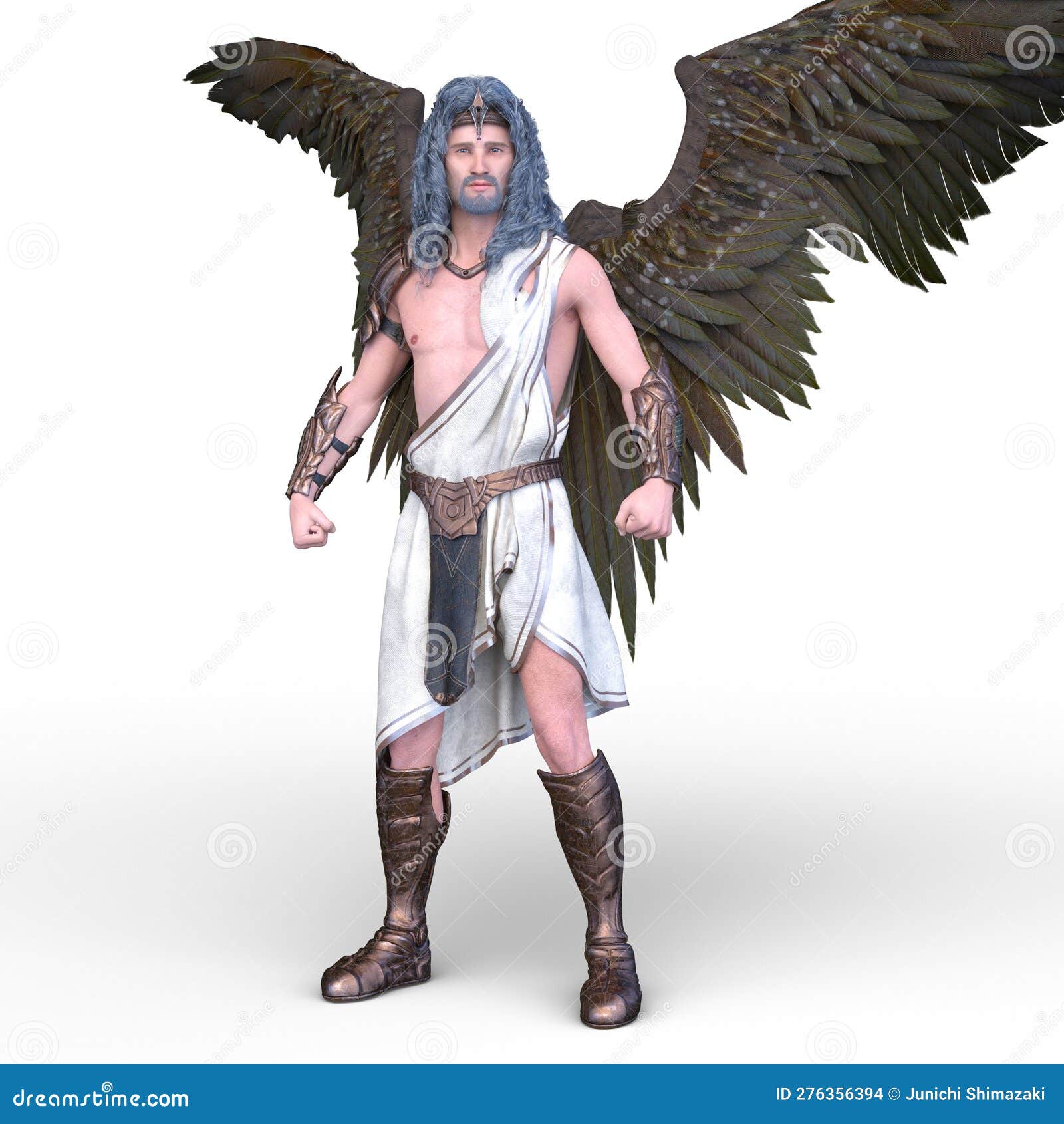 3D Rendering of an Archangel Stock Illustration - Illustration of ...