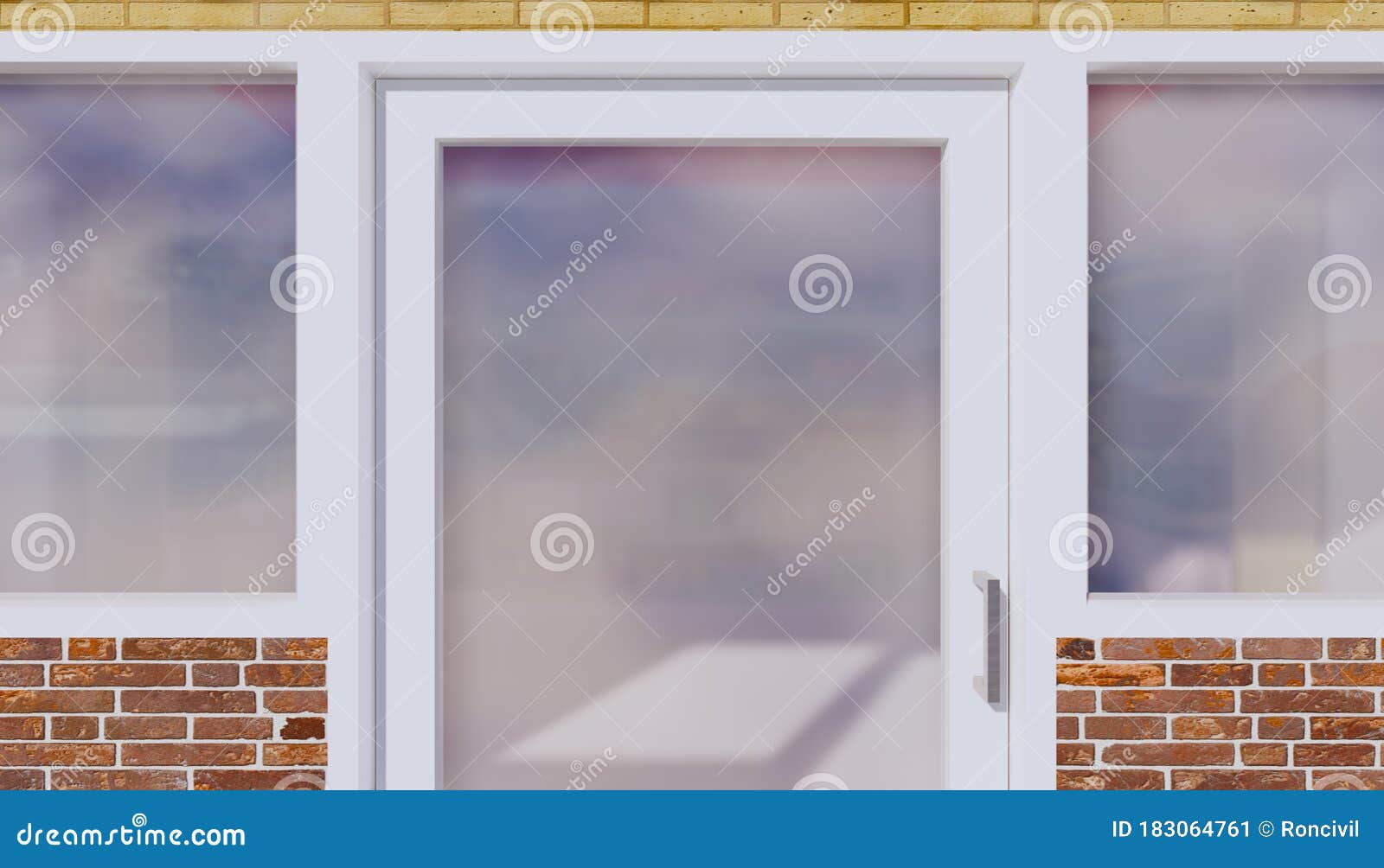 Aluminium Door Vector | CartoonDealer.com #100554187