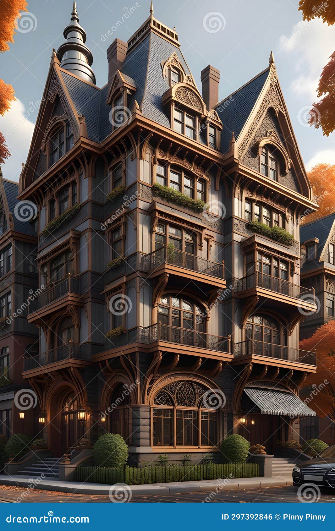 3D Rendering of an Architectural Landmark, with Its Intricate ...