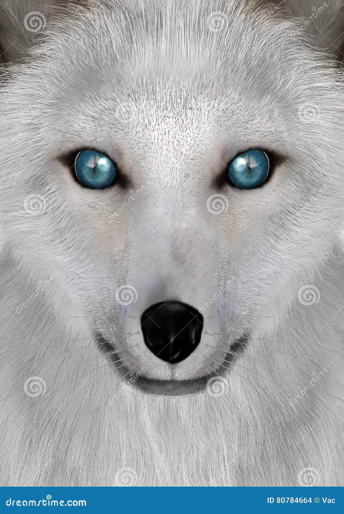 3D Rendering Arctic Fox stock illustration. Illustration of wildlife ...
