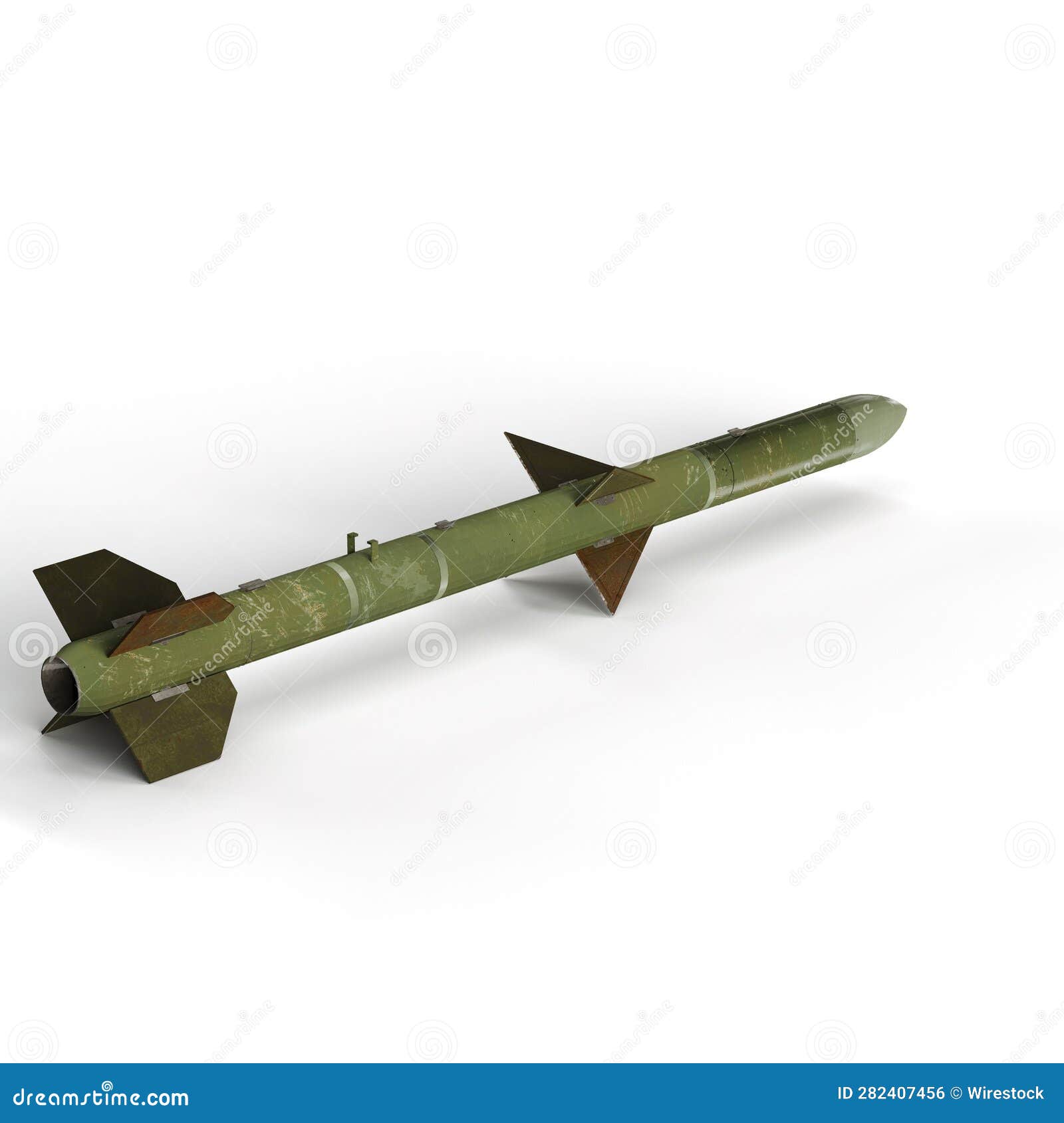 3d Rendering of an Army Air Force Bomb Model on a White Surface Stock ...