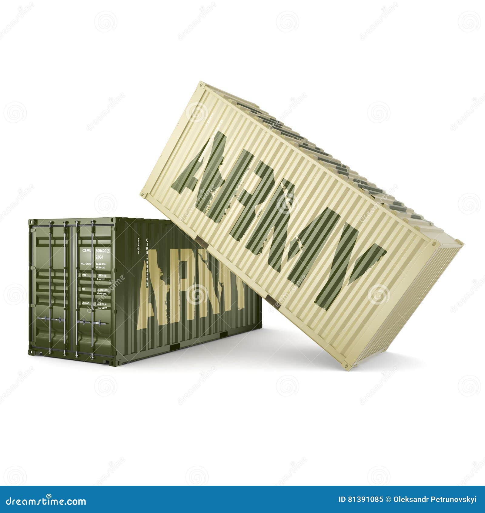 3D Rendering Army Containers Stock Illustration - Illustration of large ... 3D Rendering Army Containers Stock Illustration - Illustration of large ...