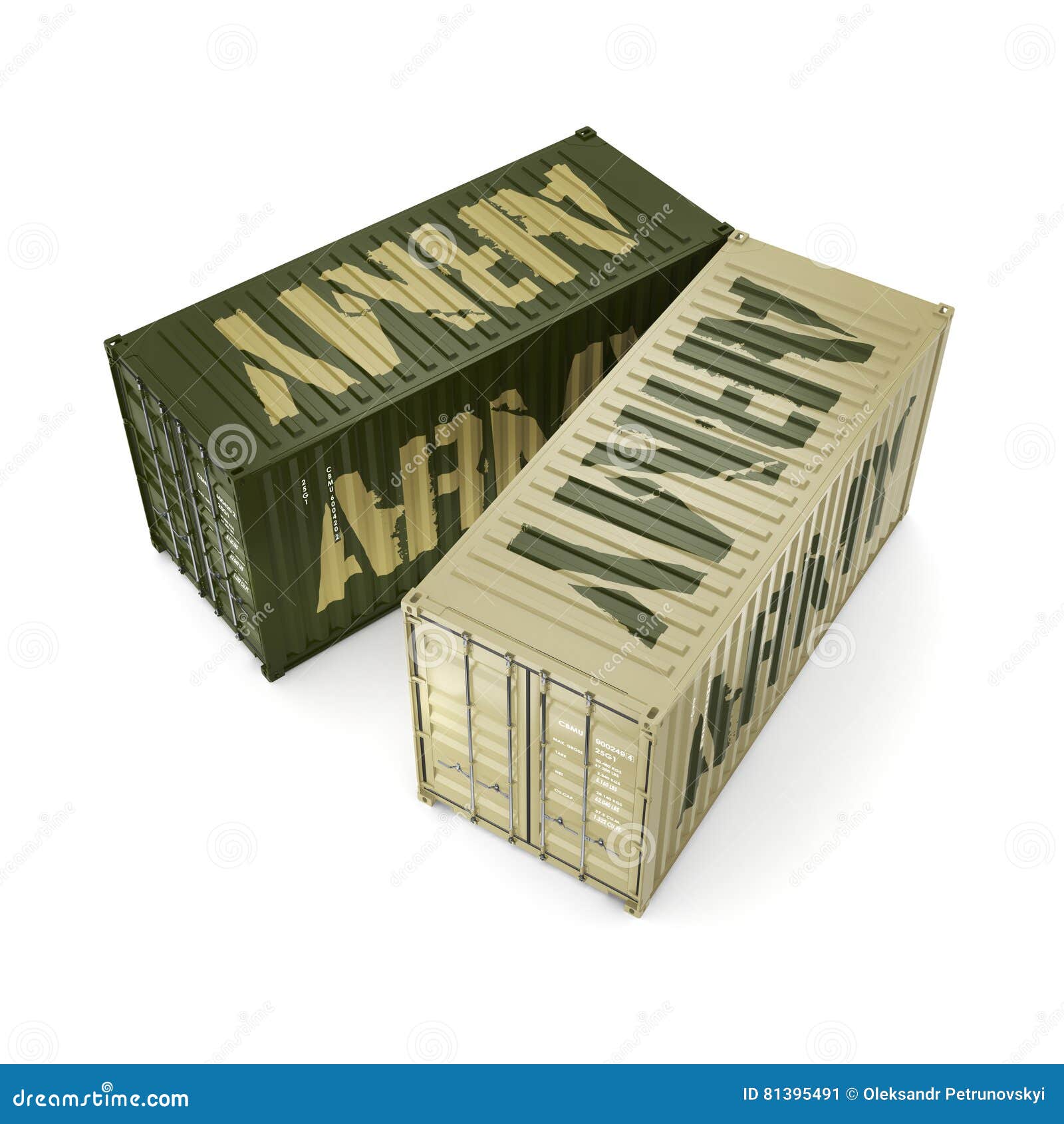 3D Rendering Army Containers Stock Illustration - Illustration of ... 3D Rendering Army Containers Stock Illustration - Illustration of ...