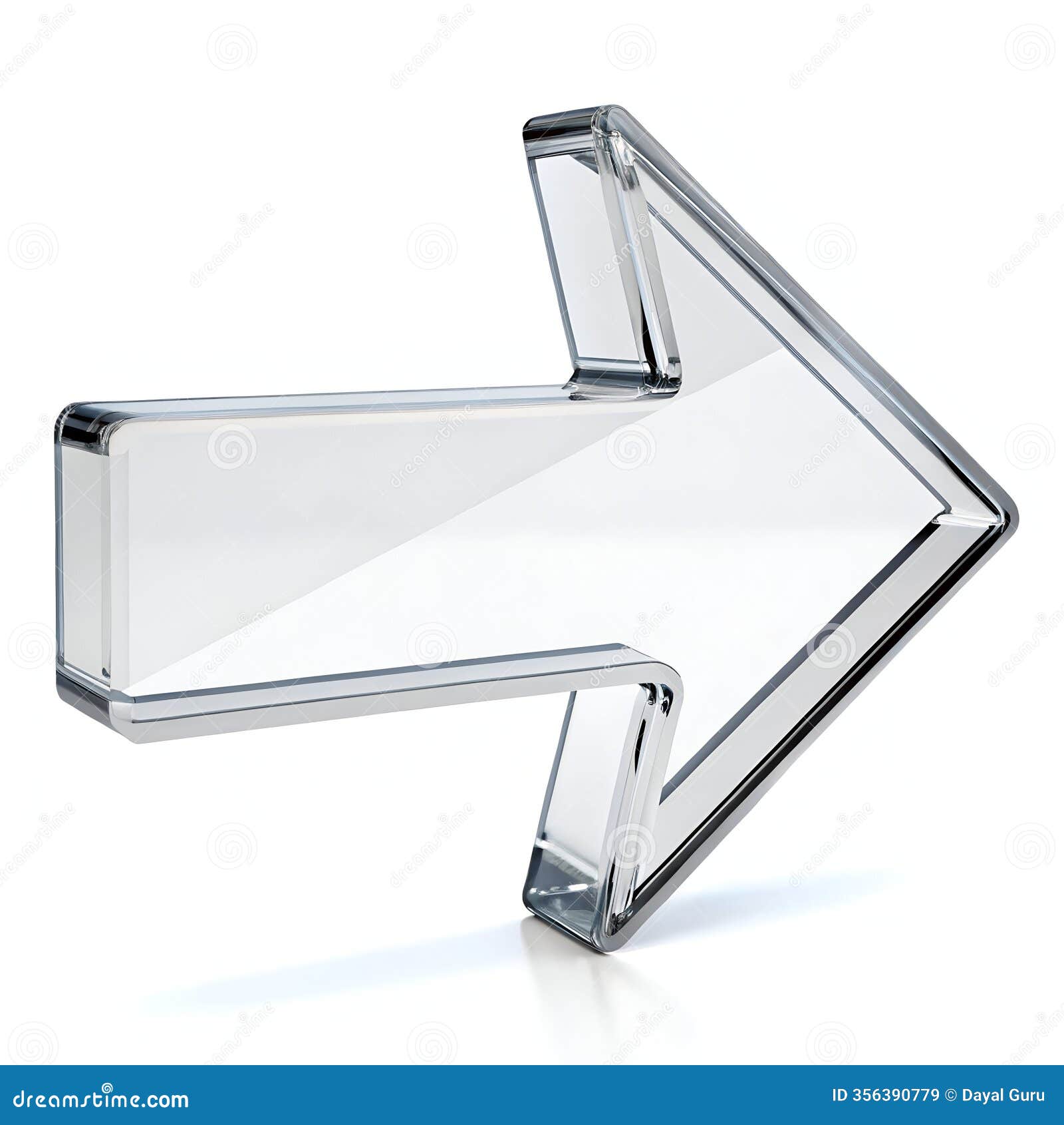 3D Rendering Arrow Icon Transparent Stock Illustration - Illustration ...