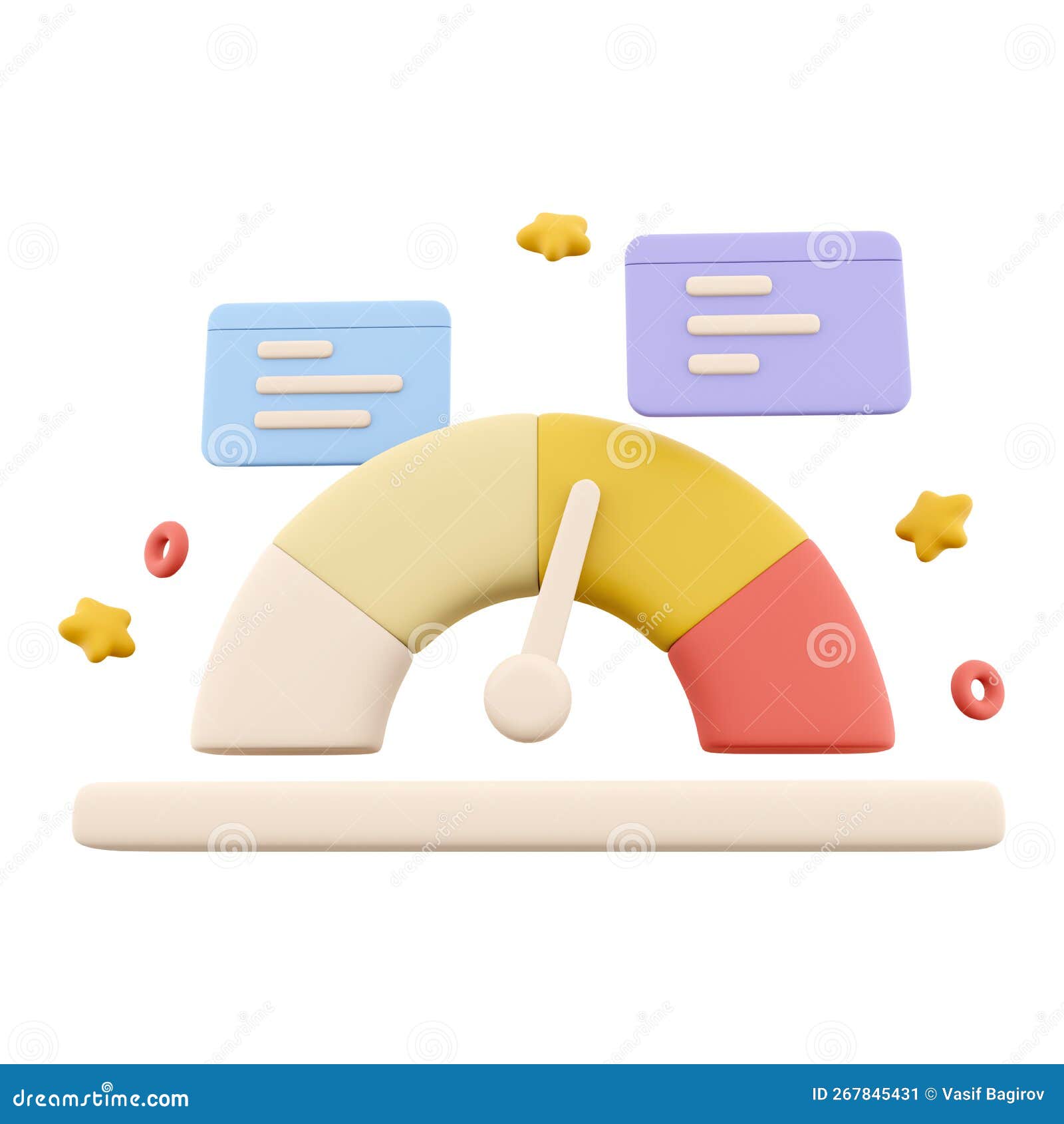 3d Rendering Arrow Point Scale Speedometer Icon 3d Render Icon Performance Pointer Rating Risk