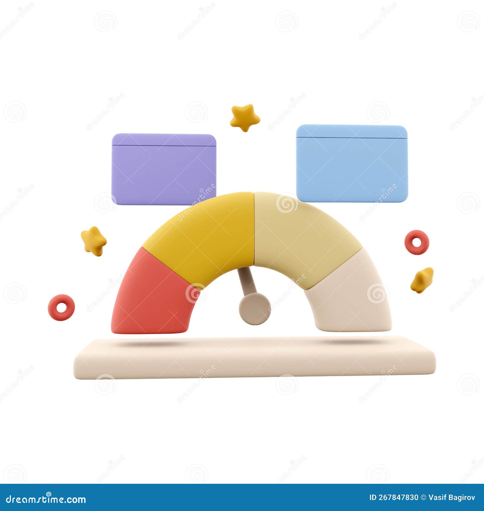 3d Rendering Arrow Point Scale Speedometer Icon 3d Render Icon Performance Pointer Rating Risk