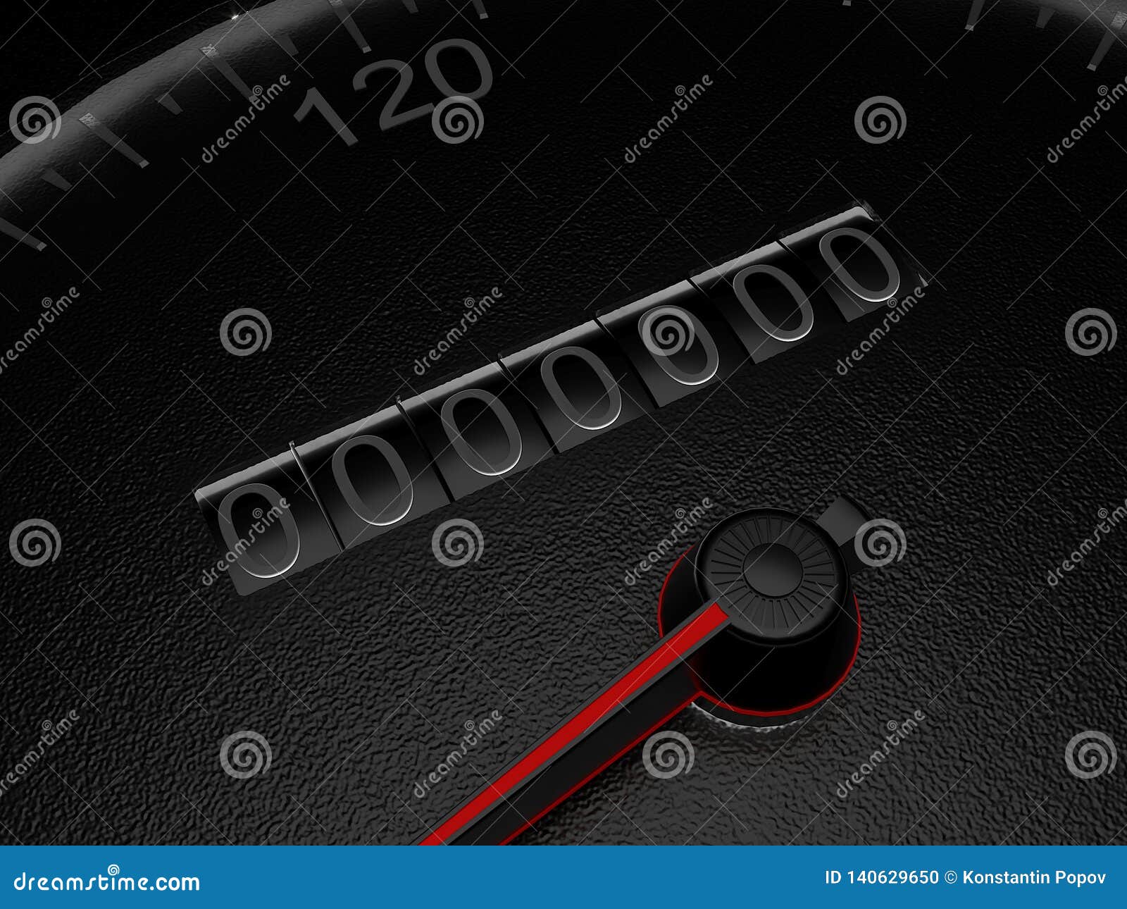 3D Rendering. Arrow Speedometer Stock Illustration - Illustration of ...
