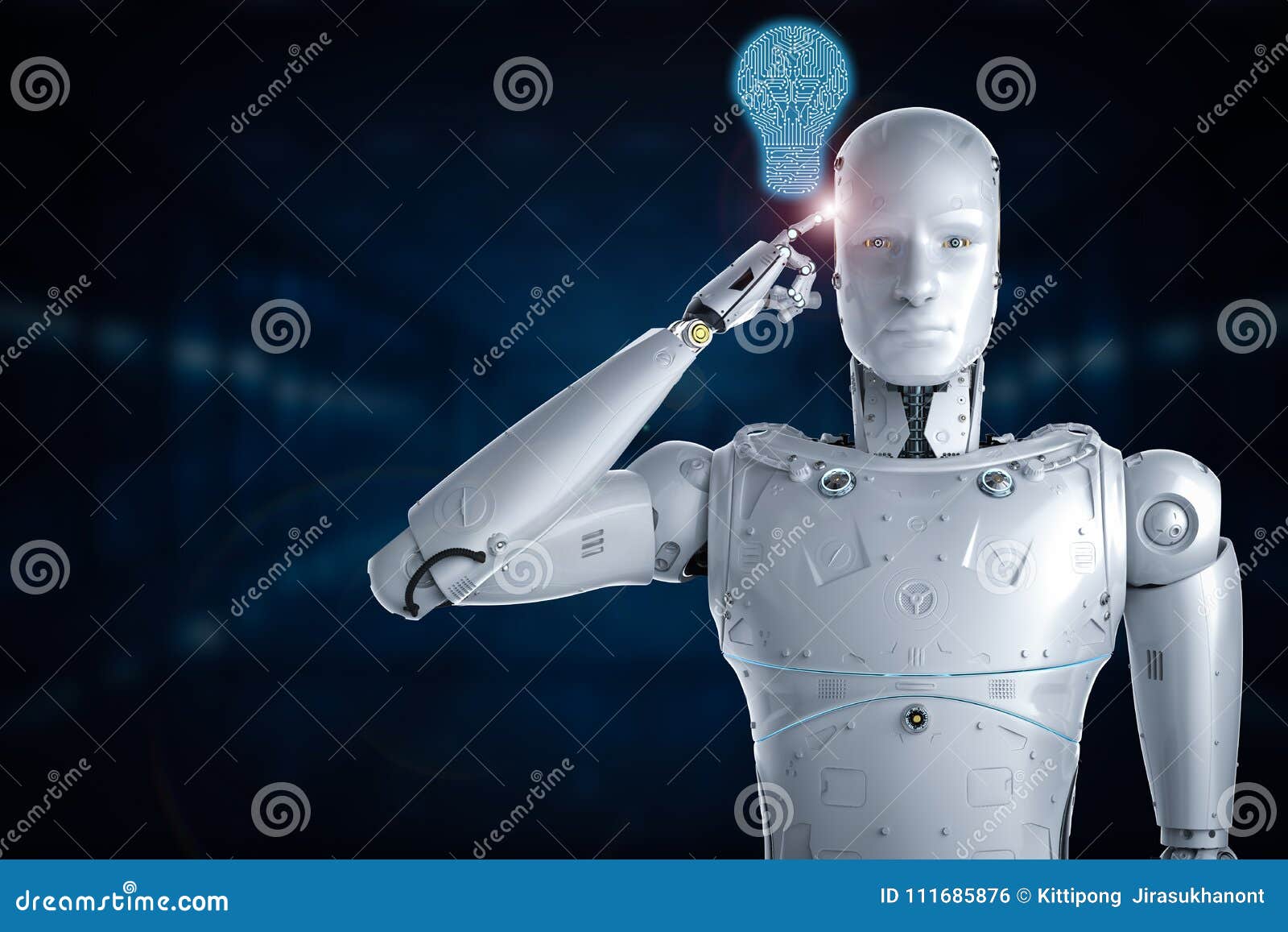 Artificial Intelligence Idea Stock Illustration - Illustration of ...