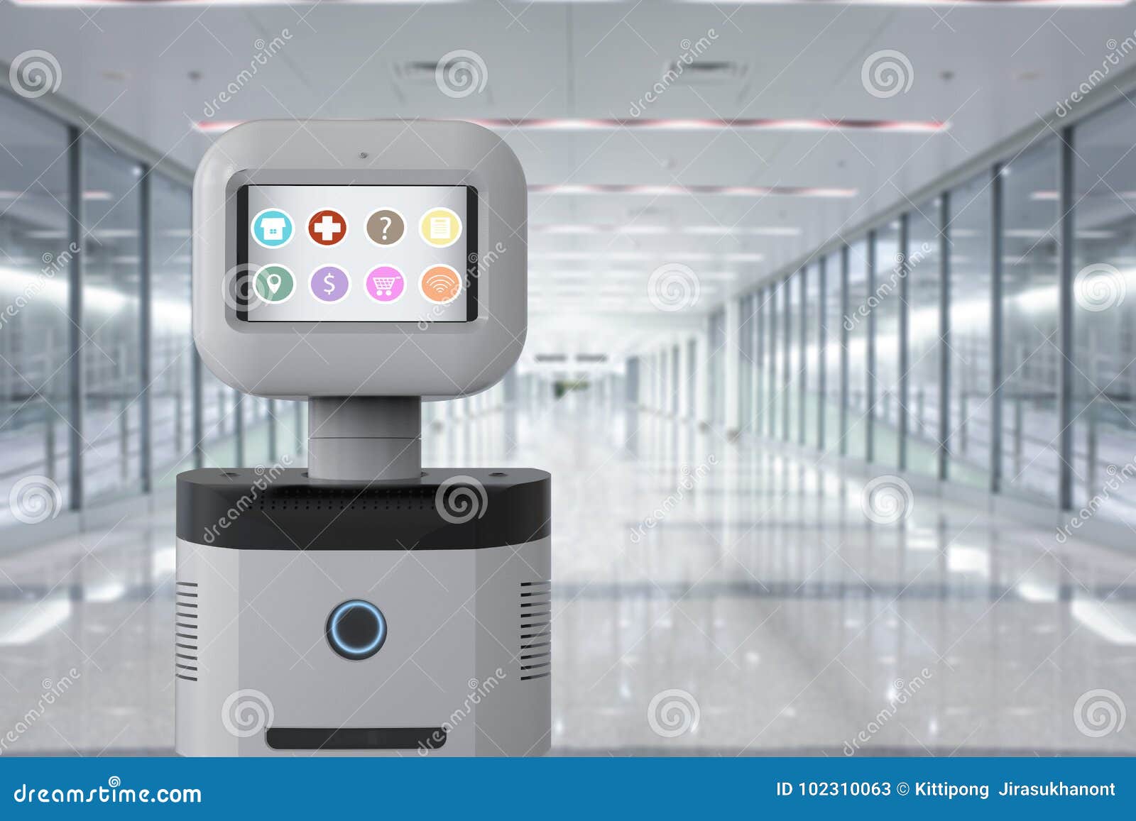 Assistant Robot with Software Stock Image - Image of intelligence ...