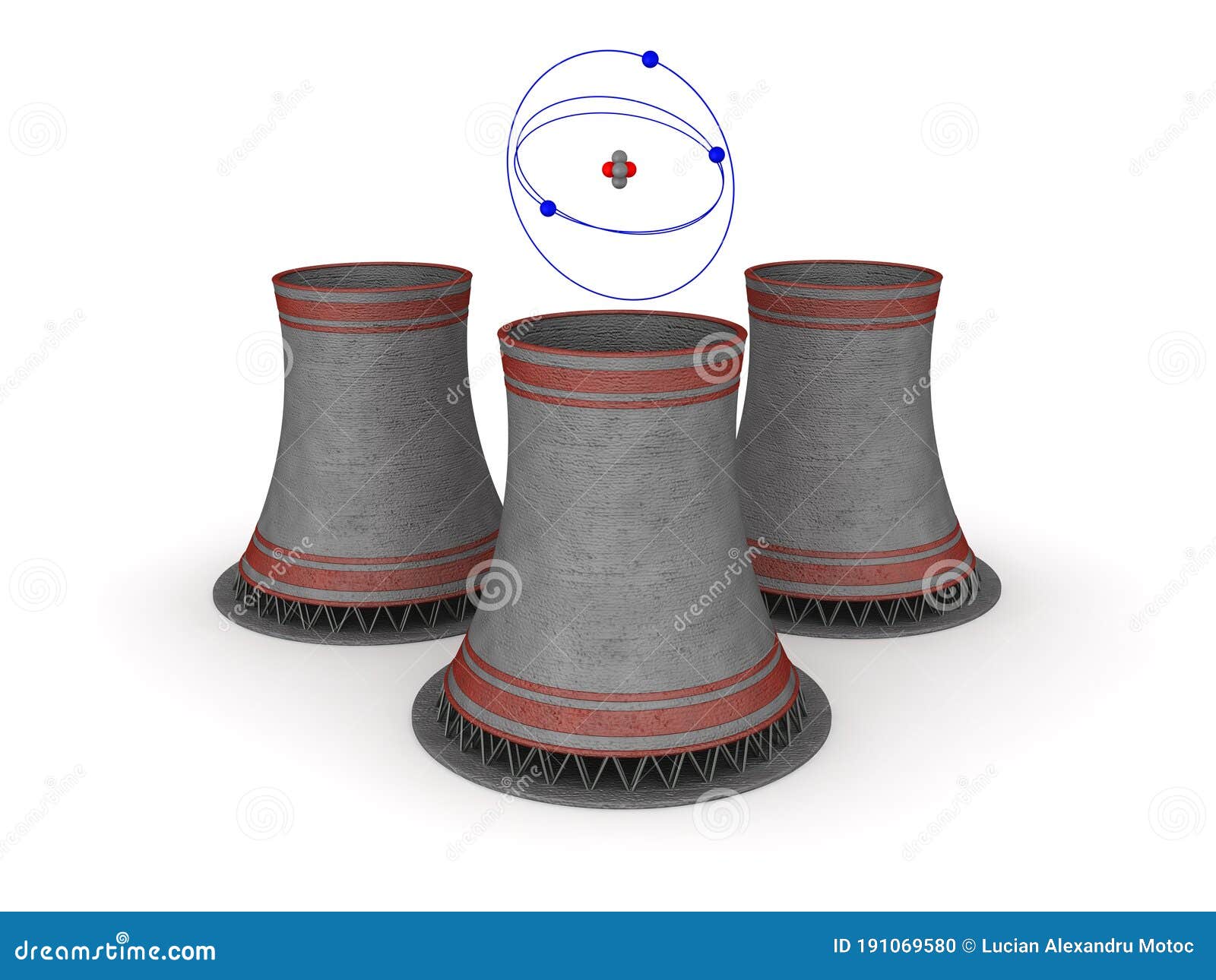 Radium, 3D Rendering Of Symbols Of The Elements Of The Periodic Table ...
