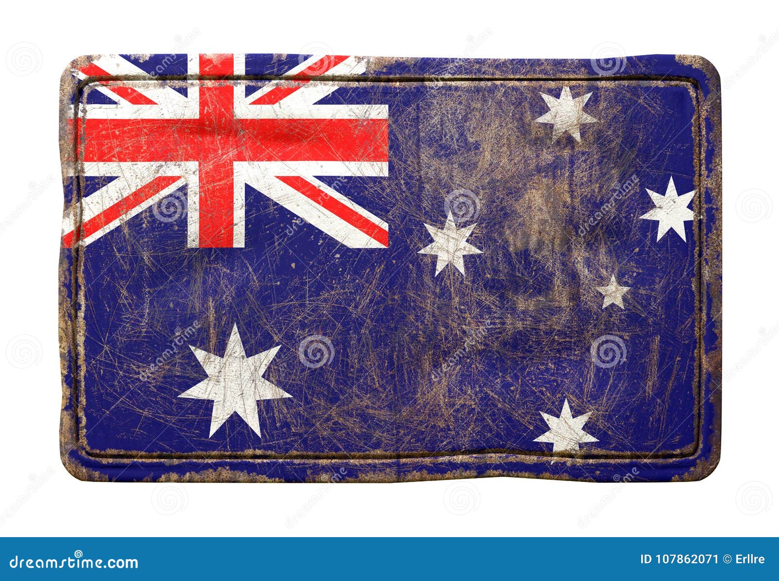 Old Australia flag stock illustration. Illustration of iron - 107862071