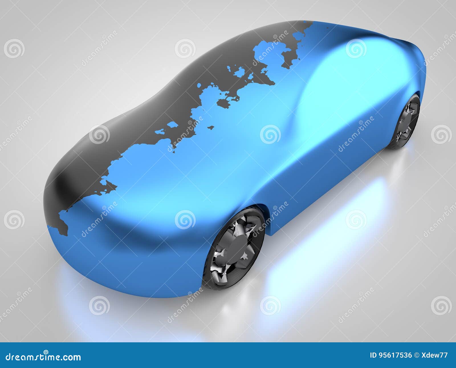 3D Rendering: Auto Painting Stock Illustration - Illustration of ...