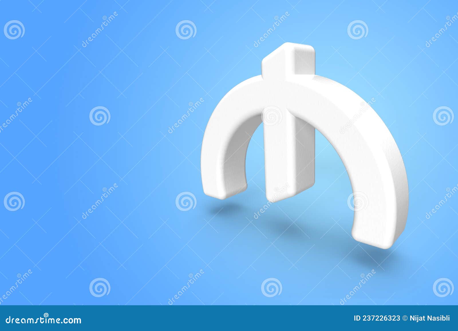 3D Rendering Azerbaijan Currency Manat Stock Illustration ...