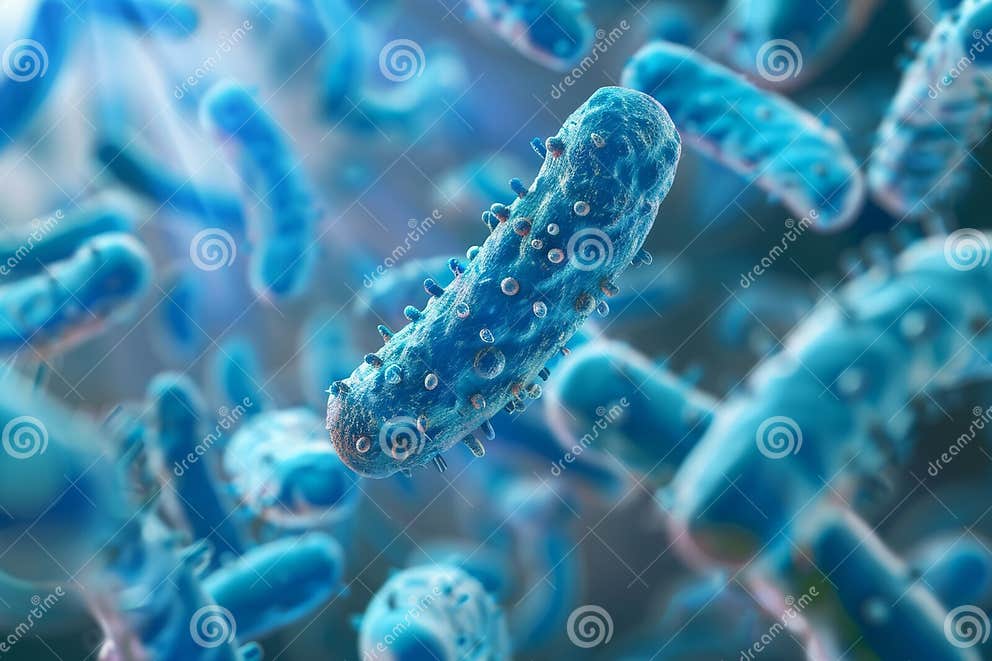 3D Rendering of Bacillus Bacteria with a Focus on the Detailed Surface ...