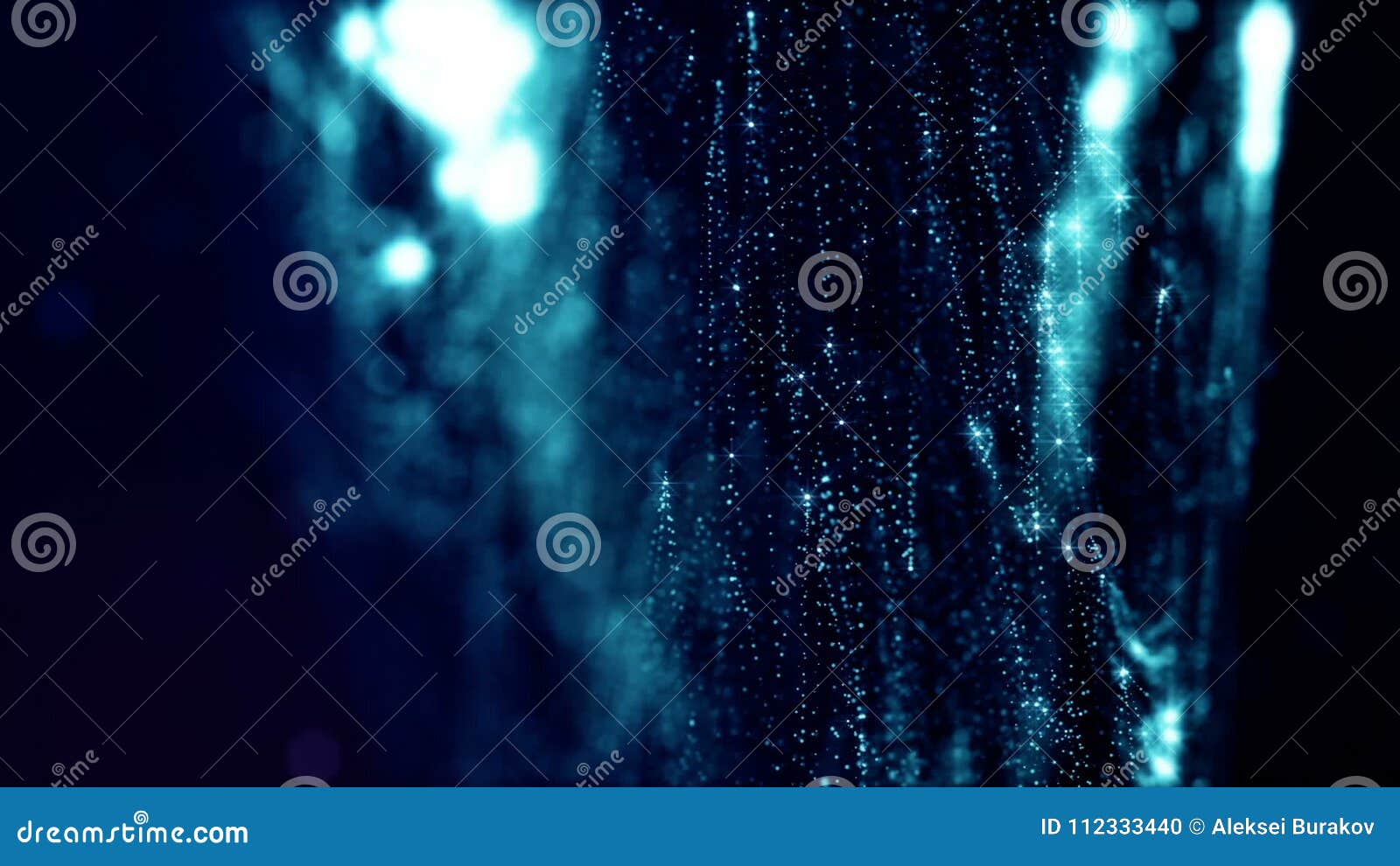 3d Rendering Background with Particles and Depth of Field. Loop ...