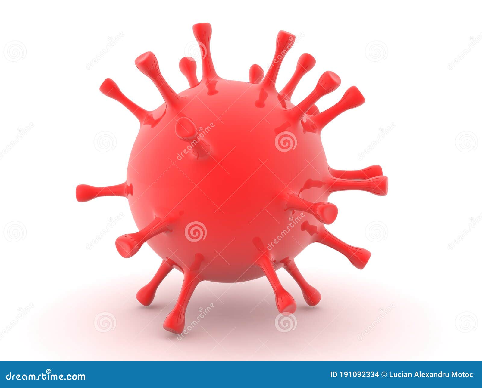 Bacteria And Germ In Circle. Bacterias, Disease Cells And Germs In ...