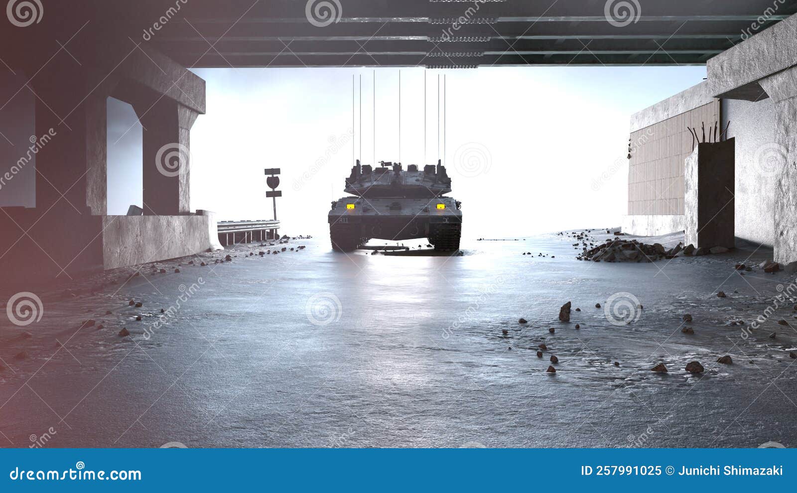 3D Rendering of the Battlefield Stock Illustration - Illustration of ...