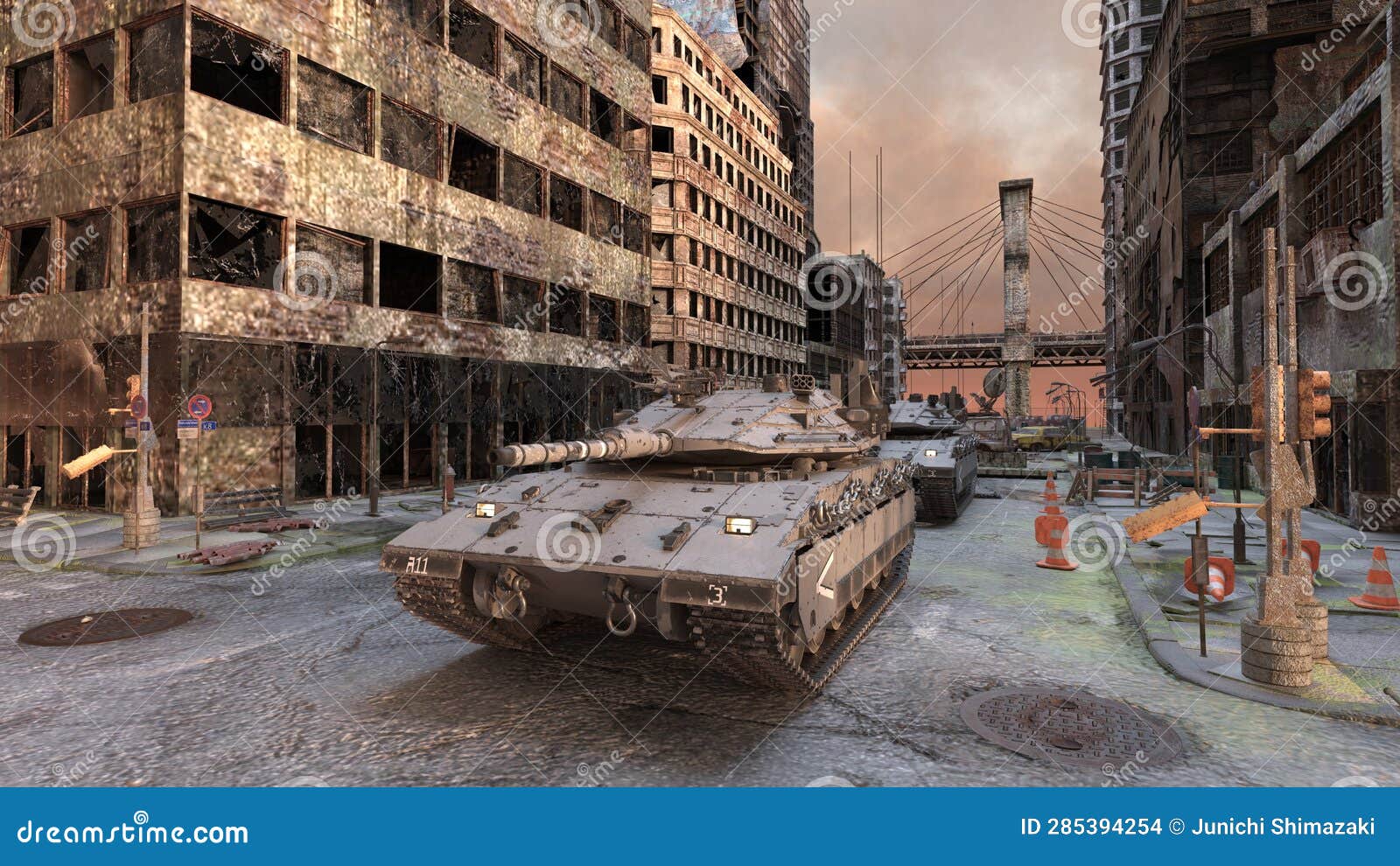 3D Rendering of the Battlefield Stock Illustration - Illustration of ...