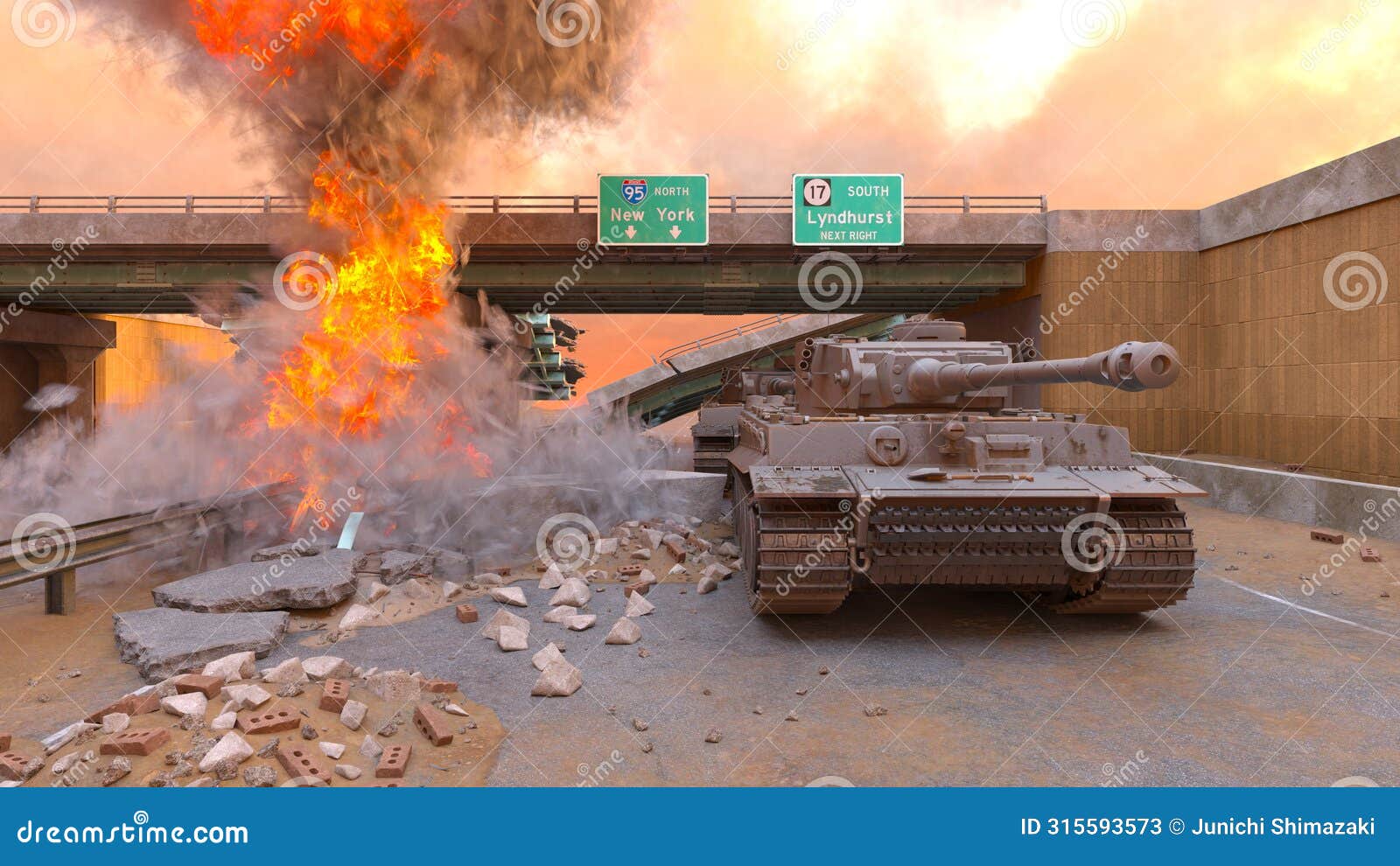 3D Rendering of the Battlefield Stock Illustration - Illustration of ...