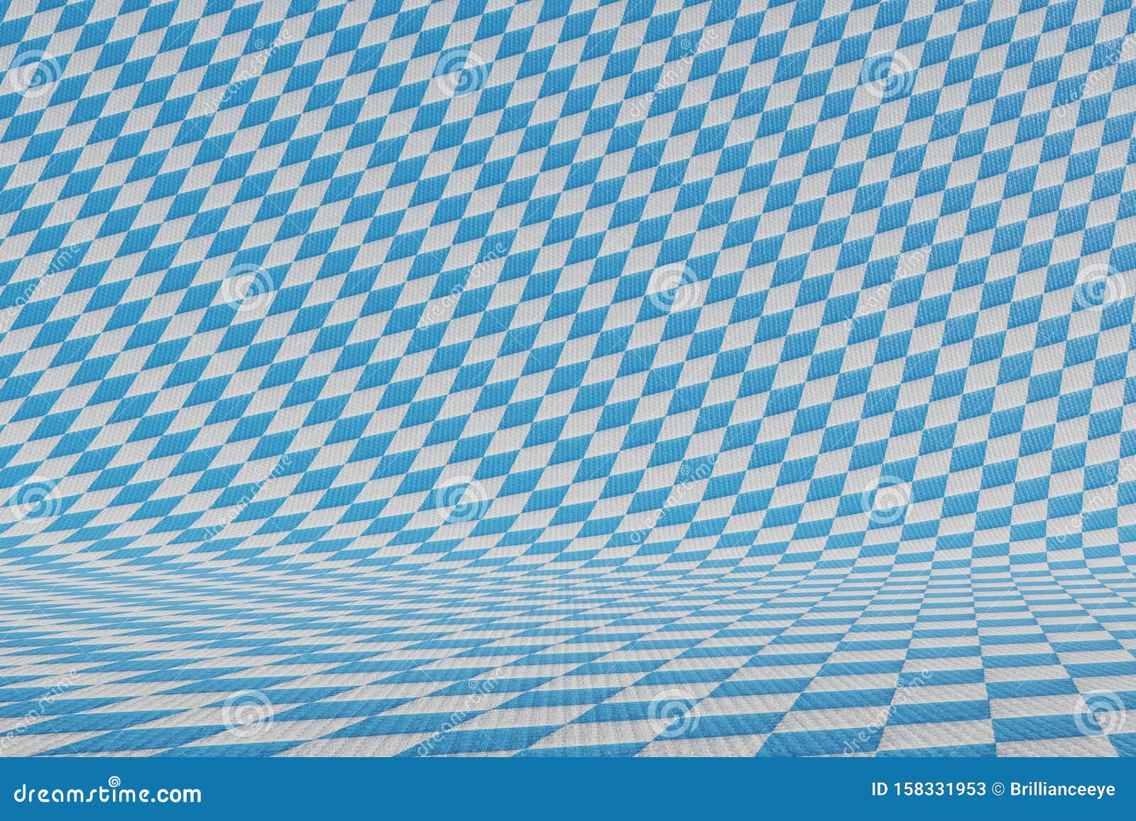 3d Rendering of Bavarian Pattern Rolled Out As Studio Background Stock ...
