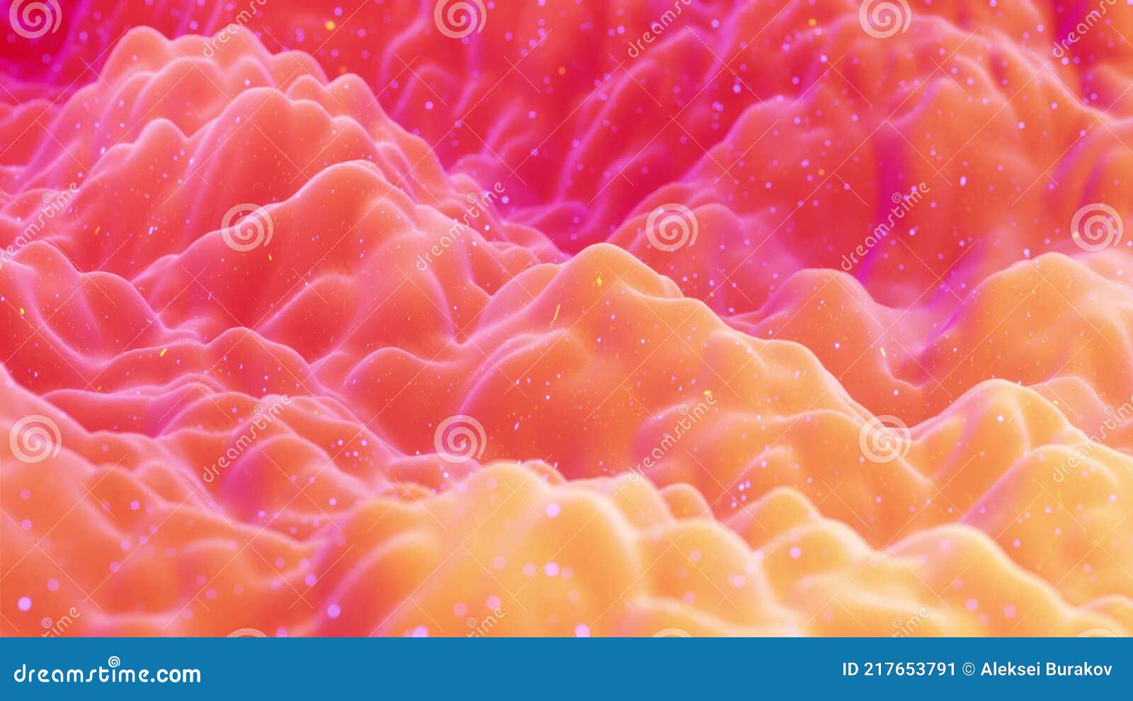 3d Rendering. Beautiful Abstract 3D Background with Gradient Red Colors ...