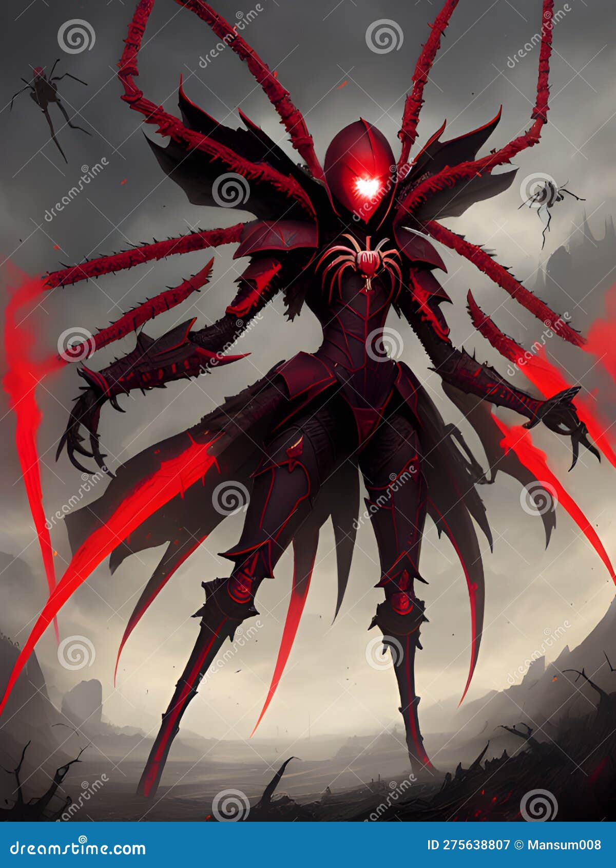 Evil Bee Flying Insects With Angry Faces Ready To Attack, Doodle Icon ...