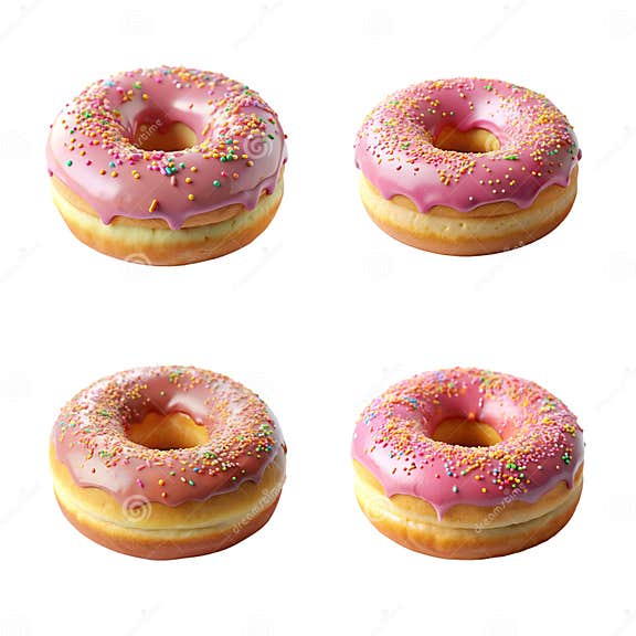 3d Rendering of Beautiful and Realistic Donut Stock Illustration ...