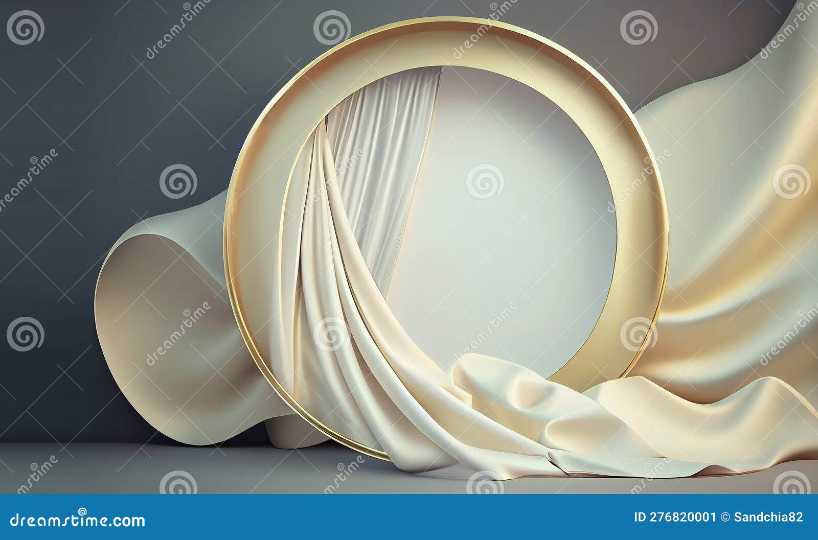 Beautiful Silk White Ivory Cloth Floating Flying Podium Stage Platform ...