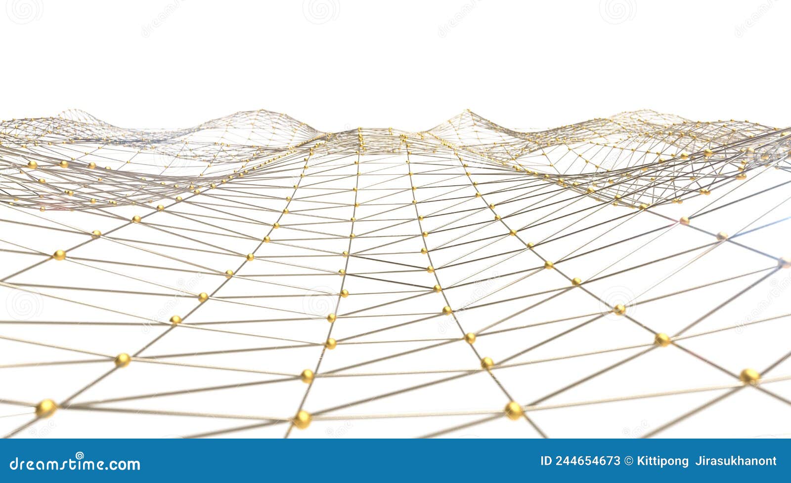 Big Data Visualization Digital Data Threads Plot Network Stock ...