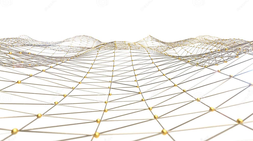 Big Data Visualization Digital Data Threads Plot Network Stock ...