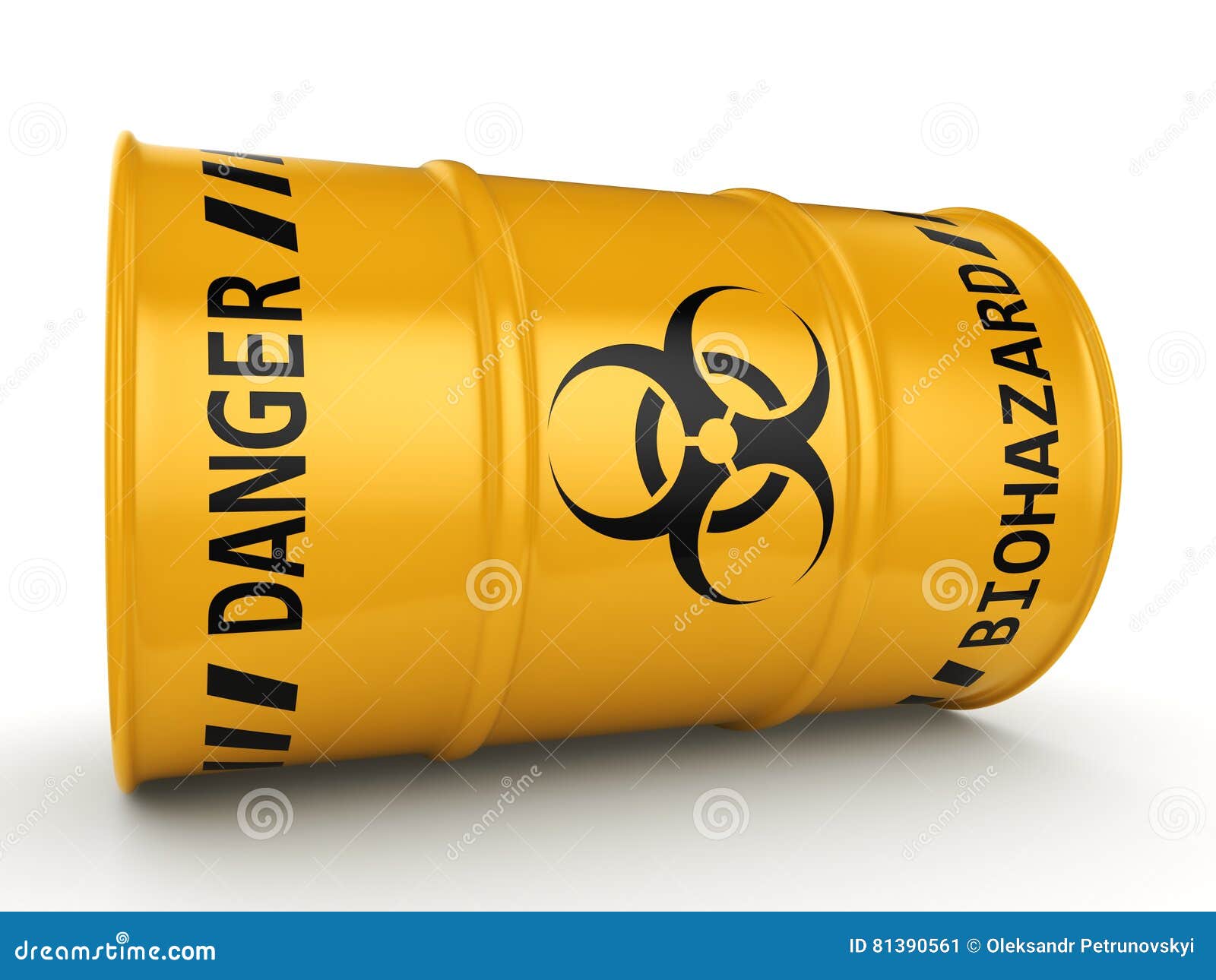 3D Rendering Biohazard Barrel Stock Illustration - Illustration of ...