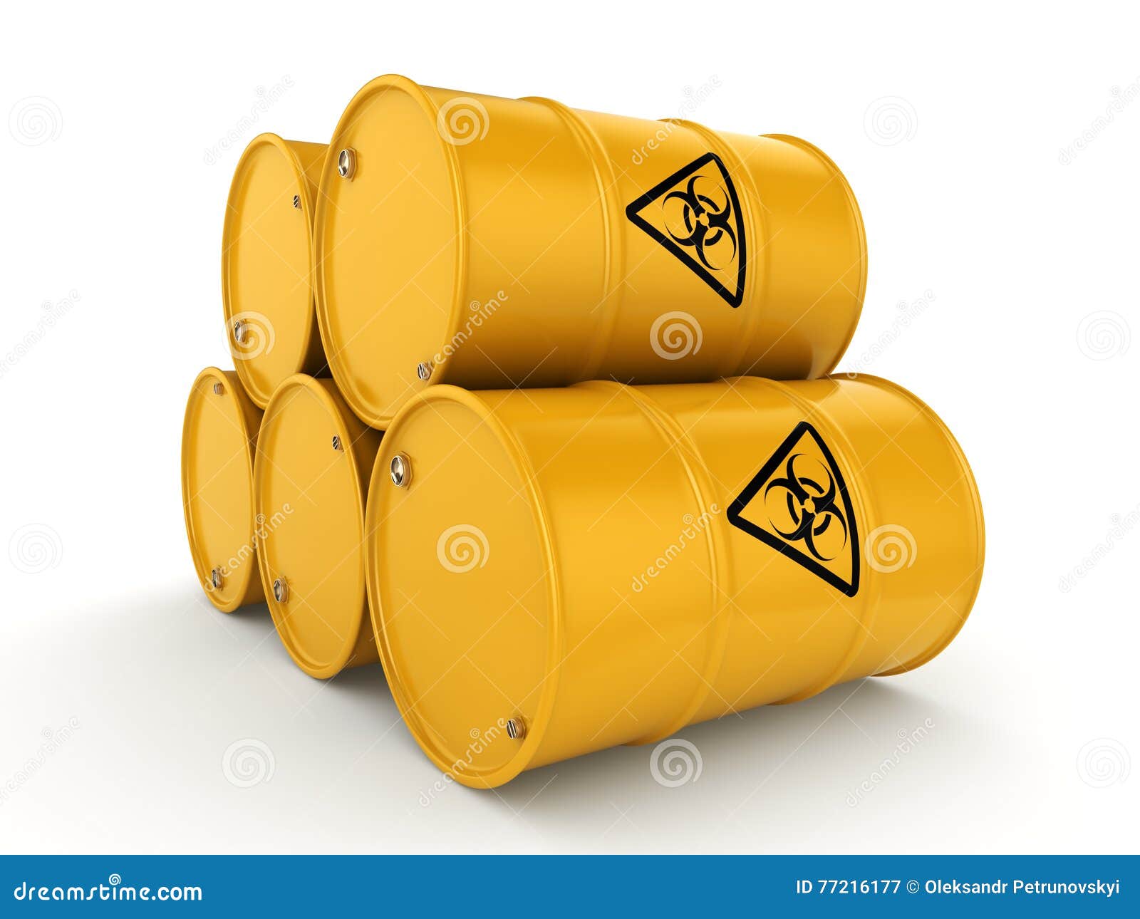 3D Rendering Biohazard Barrels Stock Illustration - Illustration of ...